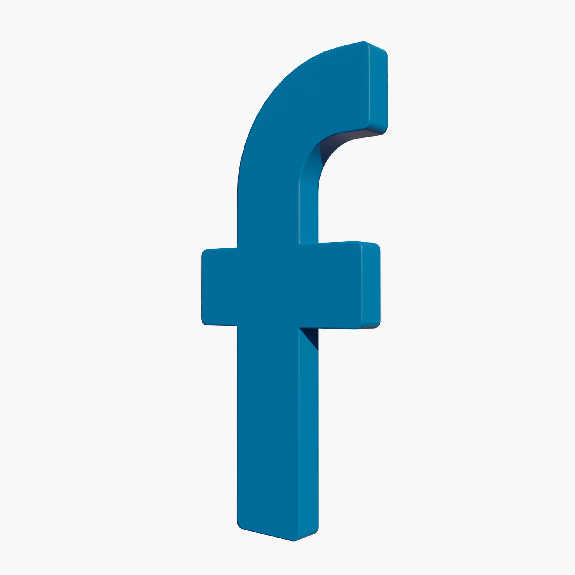 Facebook Symbol - 3D Model by Simple3D