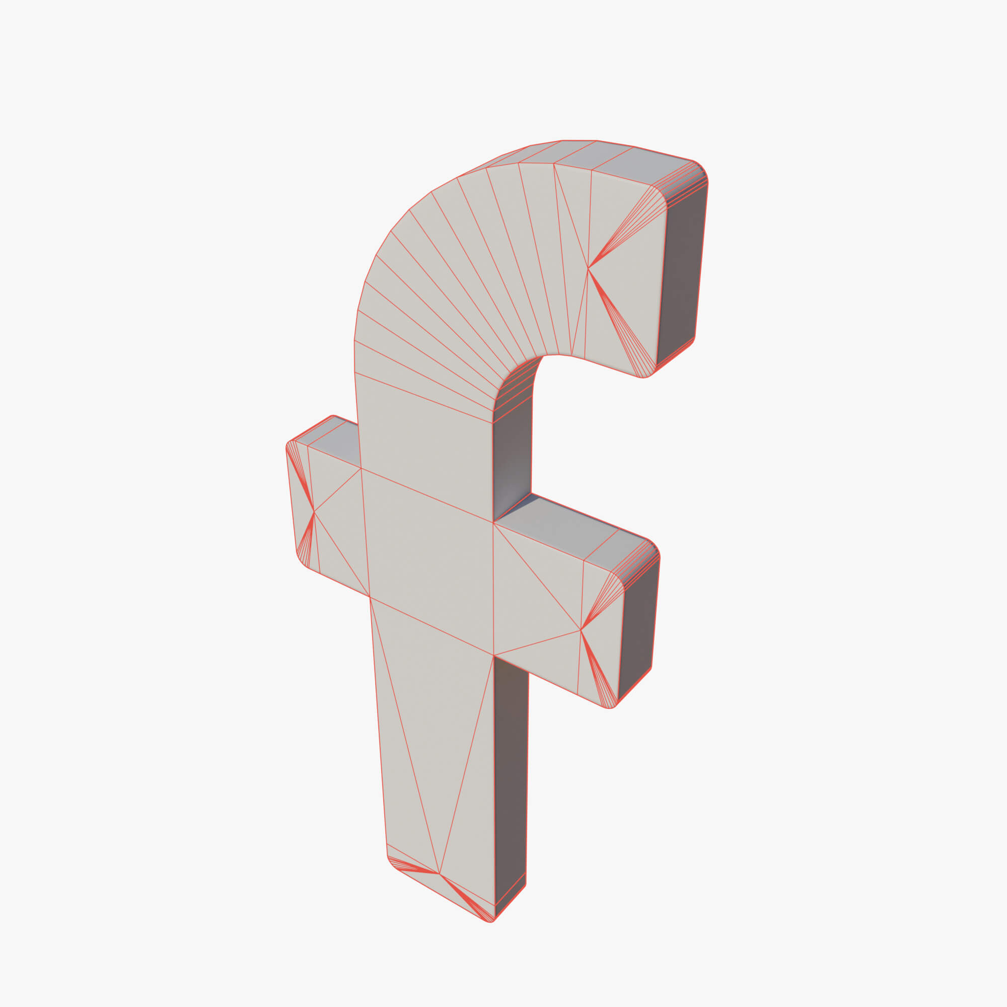 Facebook Symbol - 3D Model by Simple3D