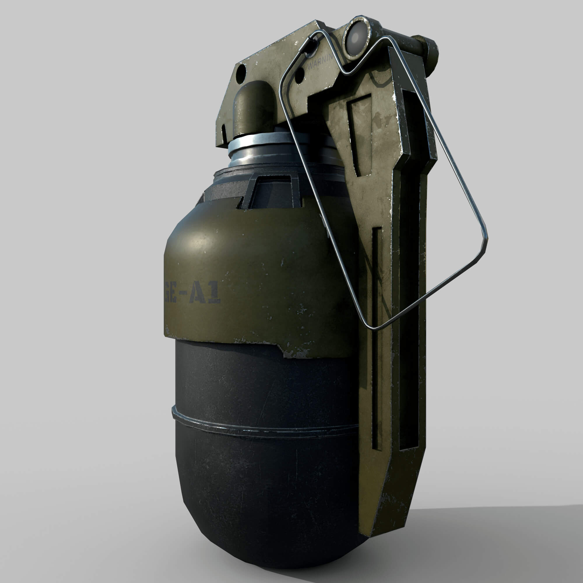 Futuristic Grenade Concept - 3D Model by Simple3D