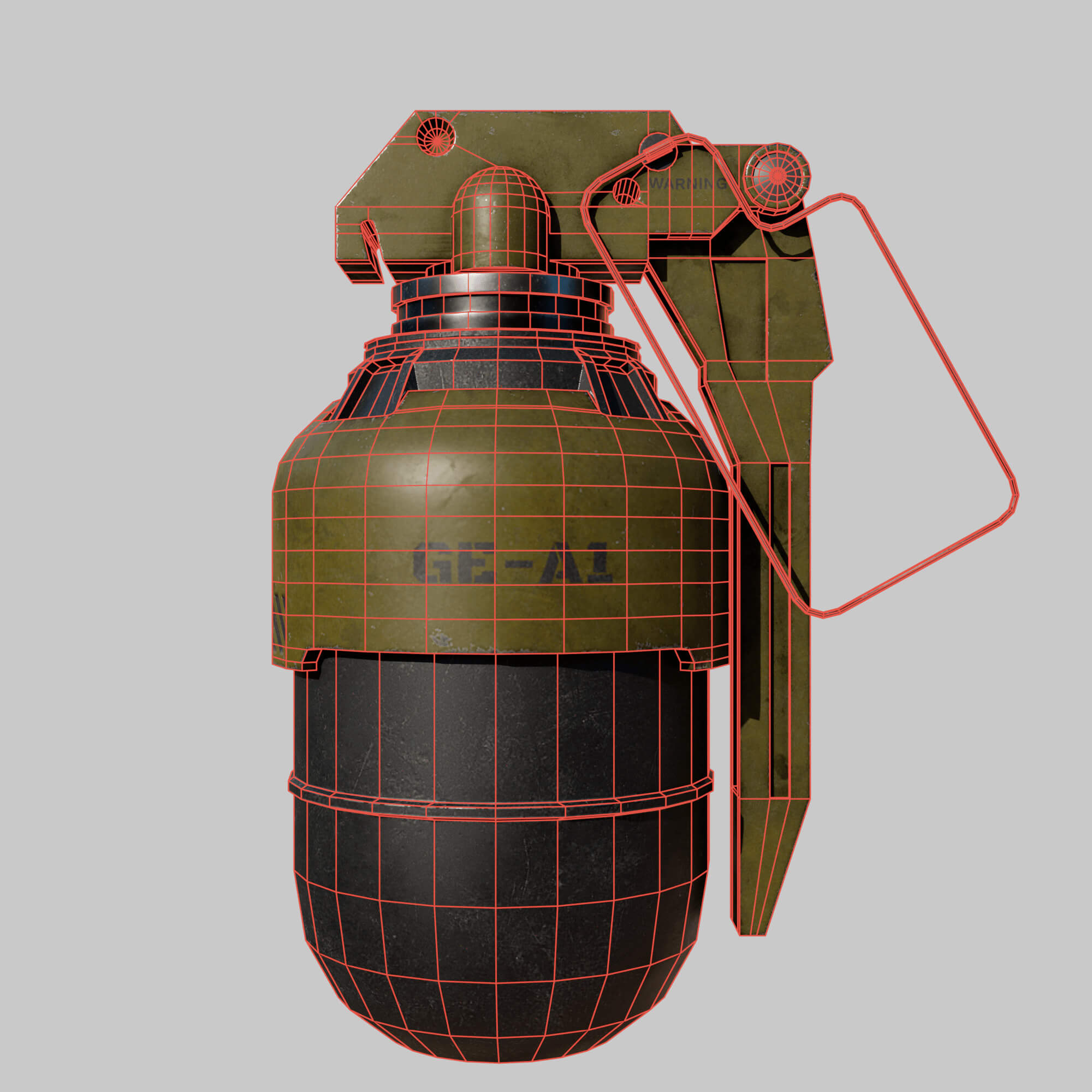 Futuristic Grenade Concept - 3D Model by Simple3D