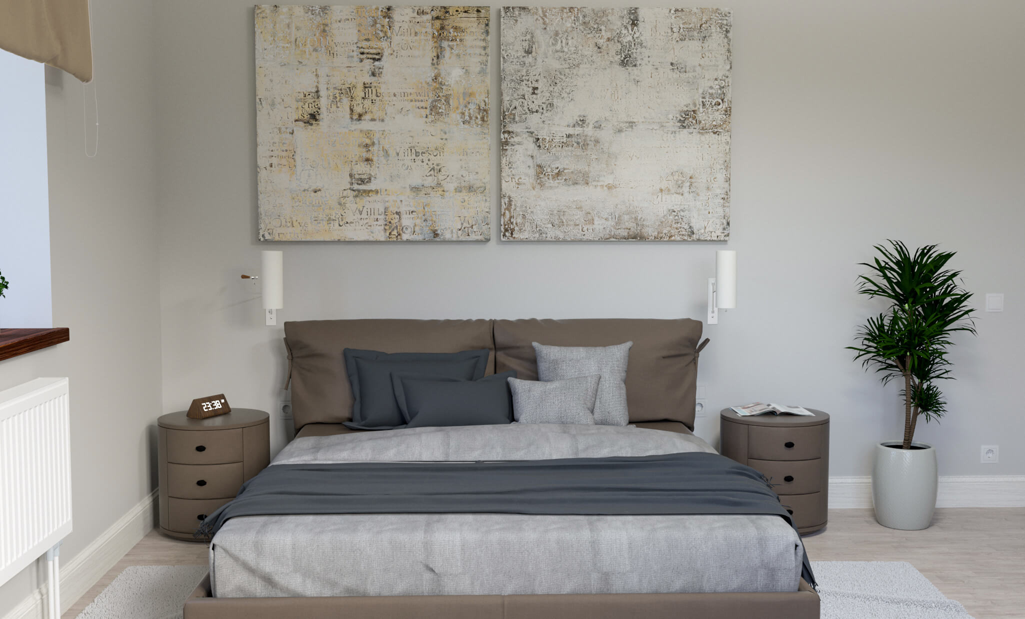 Bedroom visualization v.2 3D Render | RenderHub Gallery