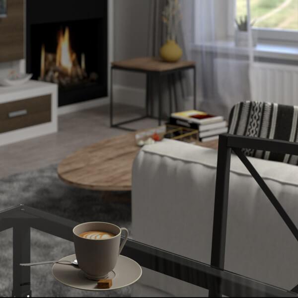 Living room render 3D Render, Digital Art by Simple3D