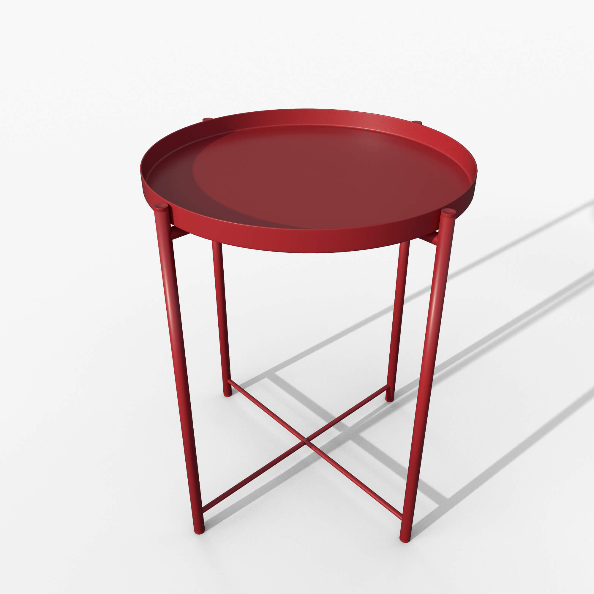 Gladom Table Red IKEA - 3D Model by Simple3D