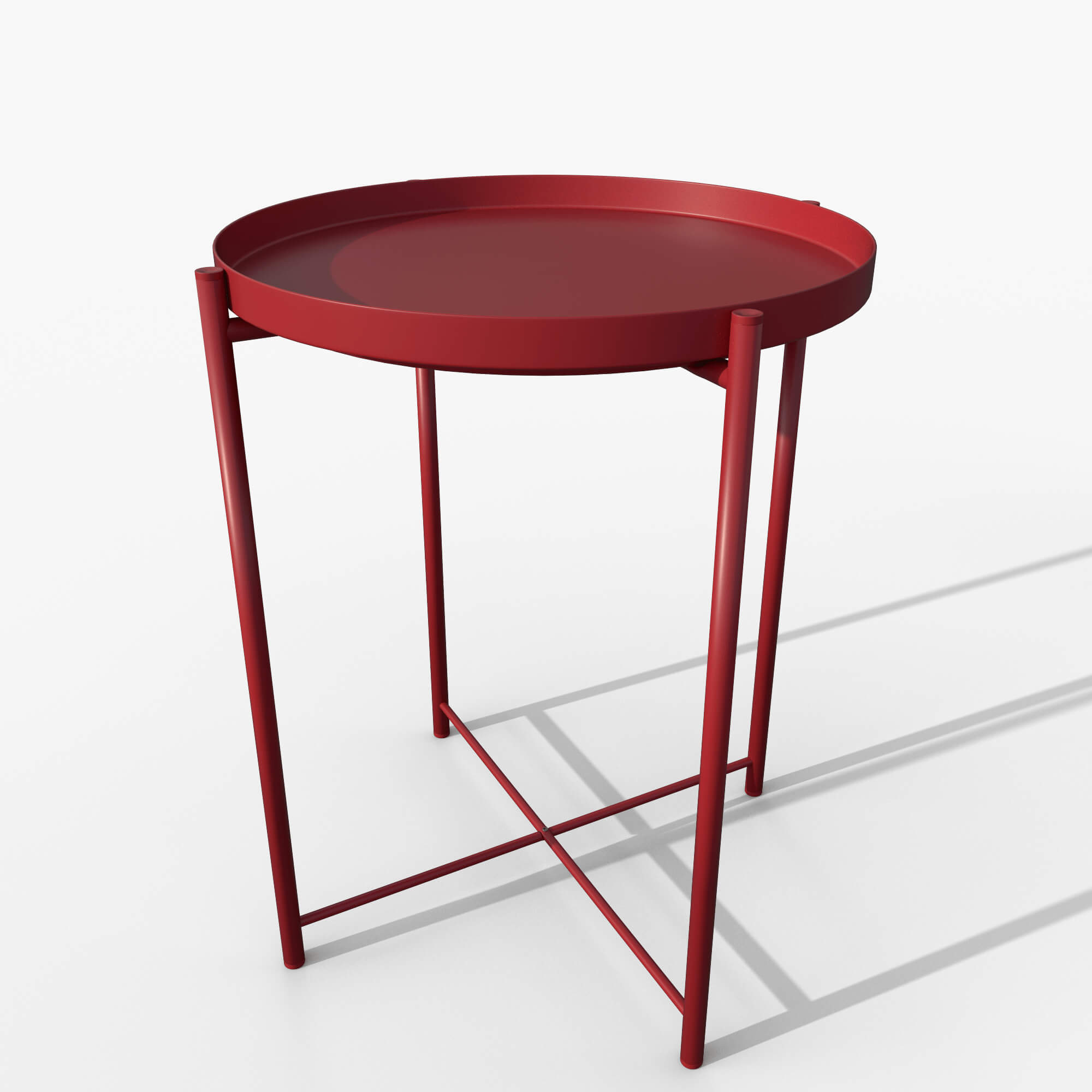 Gladom Table Red IKEA - 3D Model by Simple3D