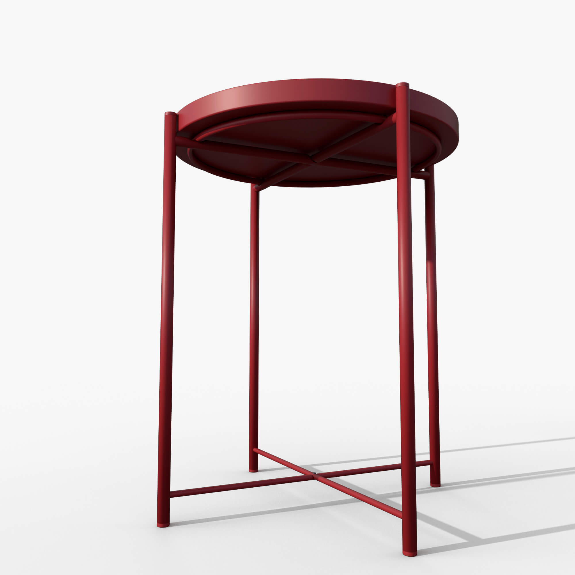 Gladom Table Red IKEA - 3D Model by Simple3D