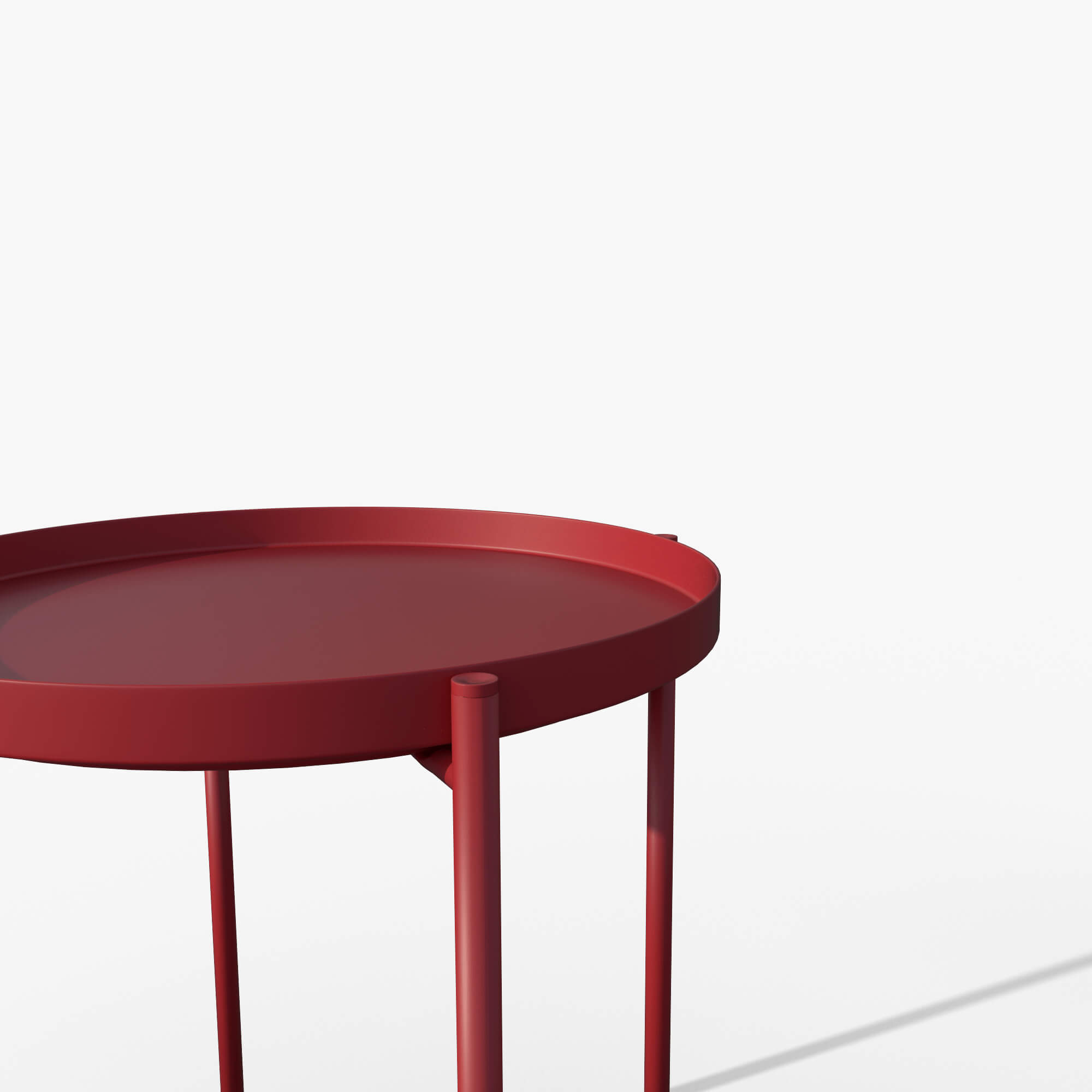 Gladom Table Red IKEA - 3D Model by Simple3D