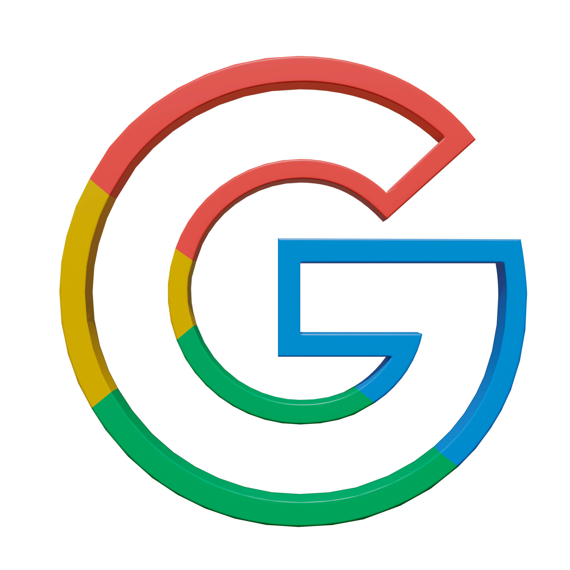 Google Multicolor Symbol - 3D Model by Simple3D