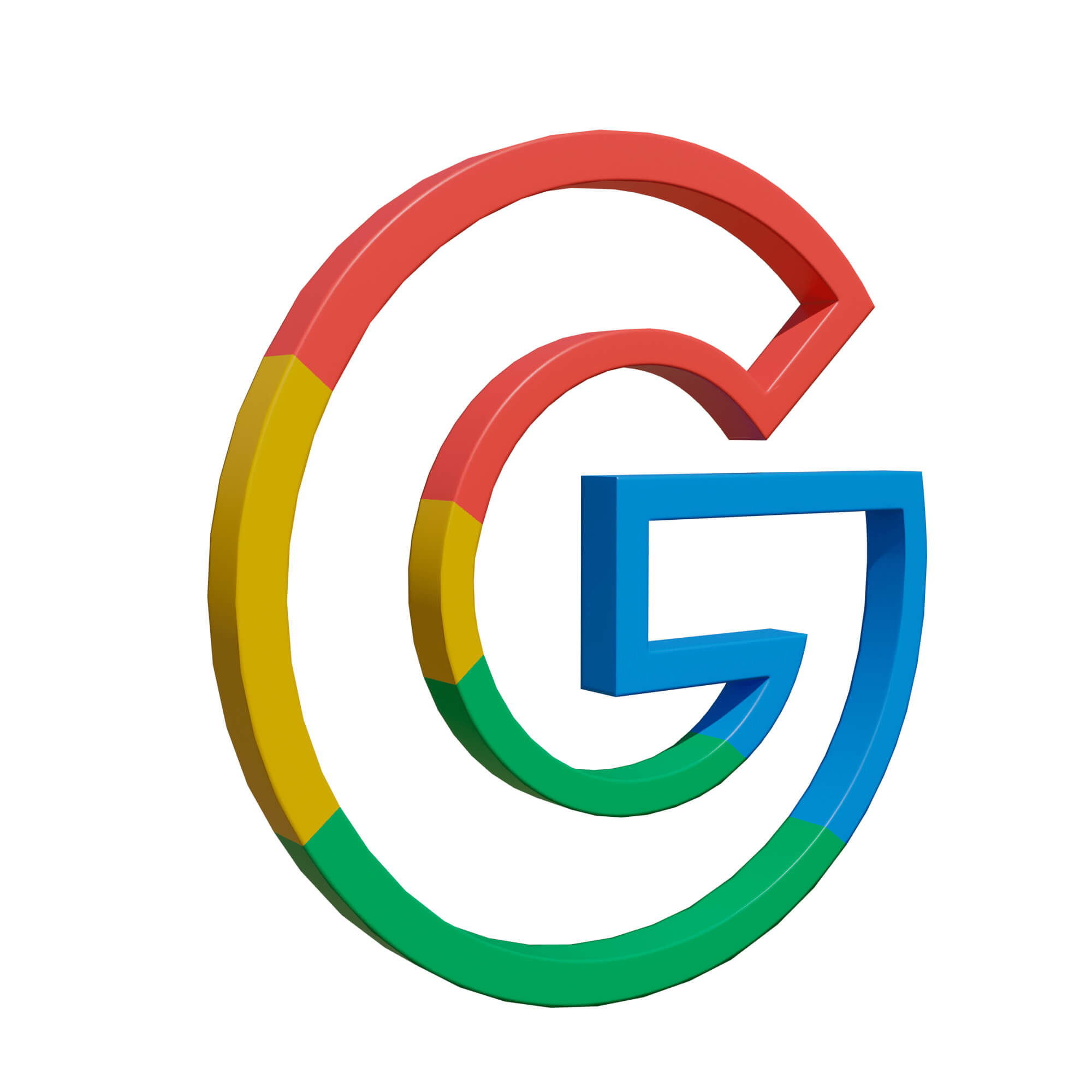 Google Multicolor Symbol - 3D Model by Simple3D
