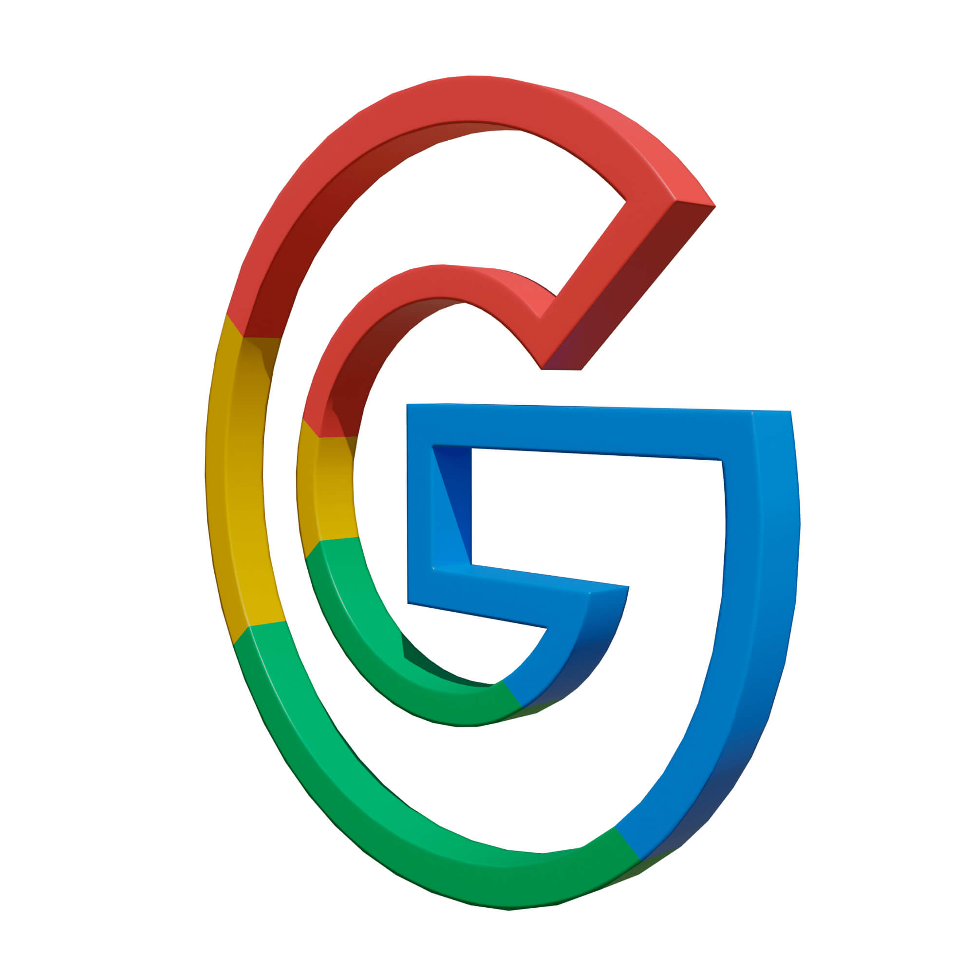 Google Multicolor Symbol - 3D Model by Simple3D
