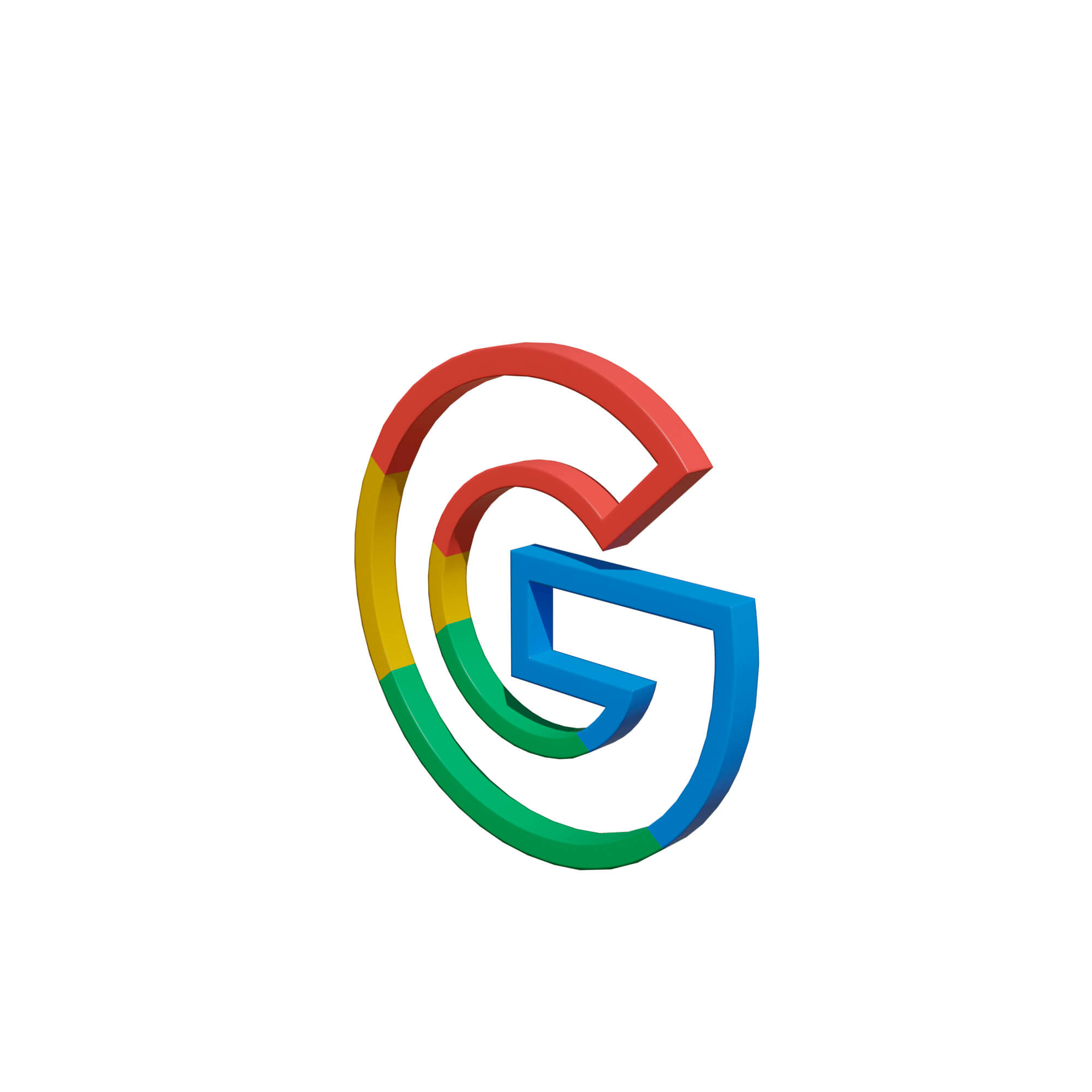 Google Multicolor Symbol - 3D Model by Simple3D