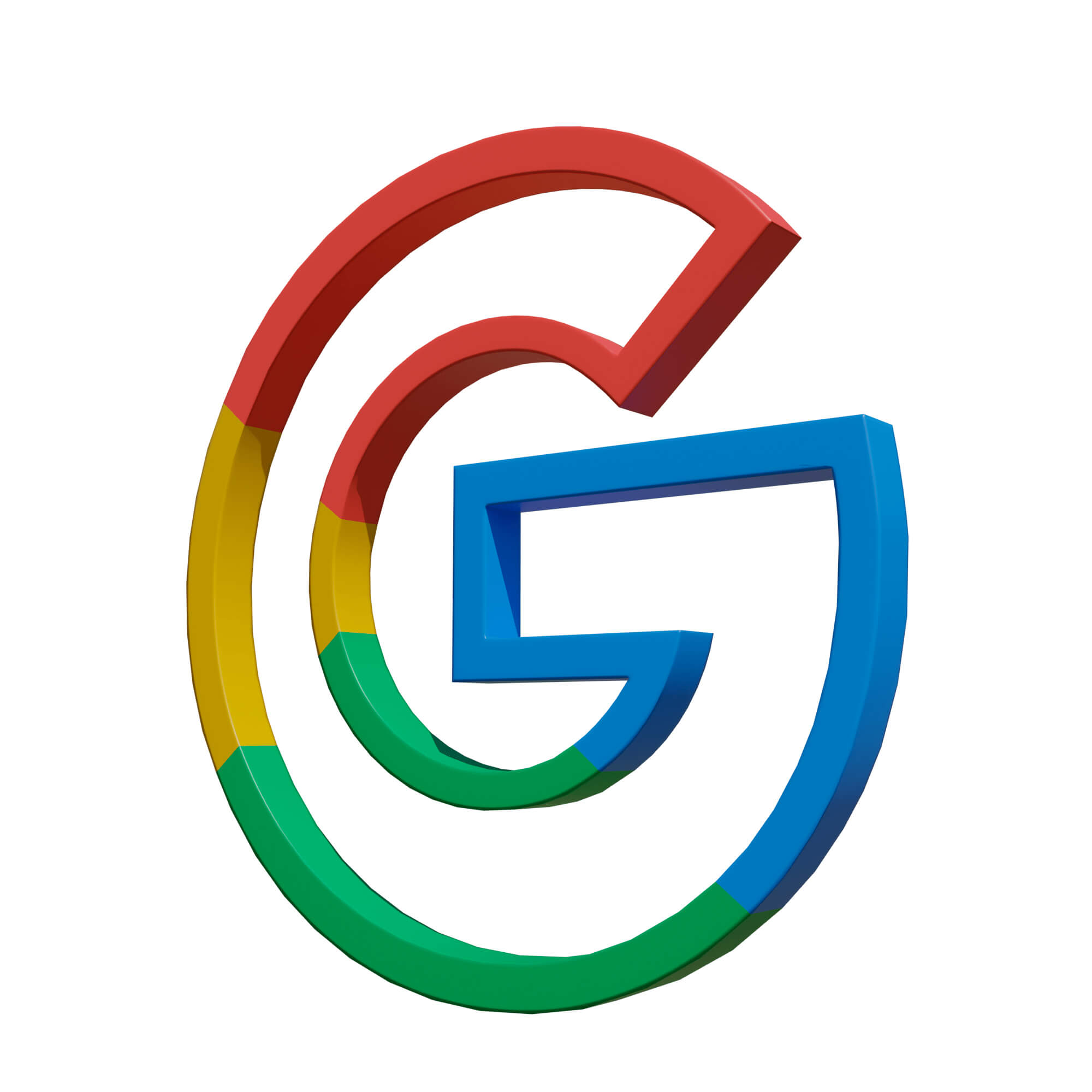Google Multicolor Symbol - 3D Model by Simple3D