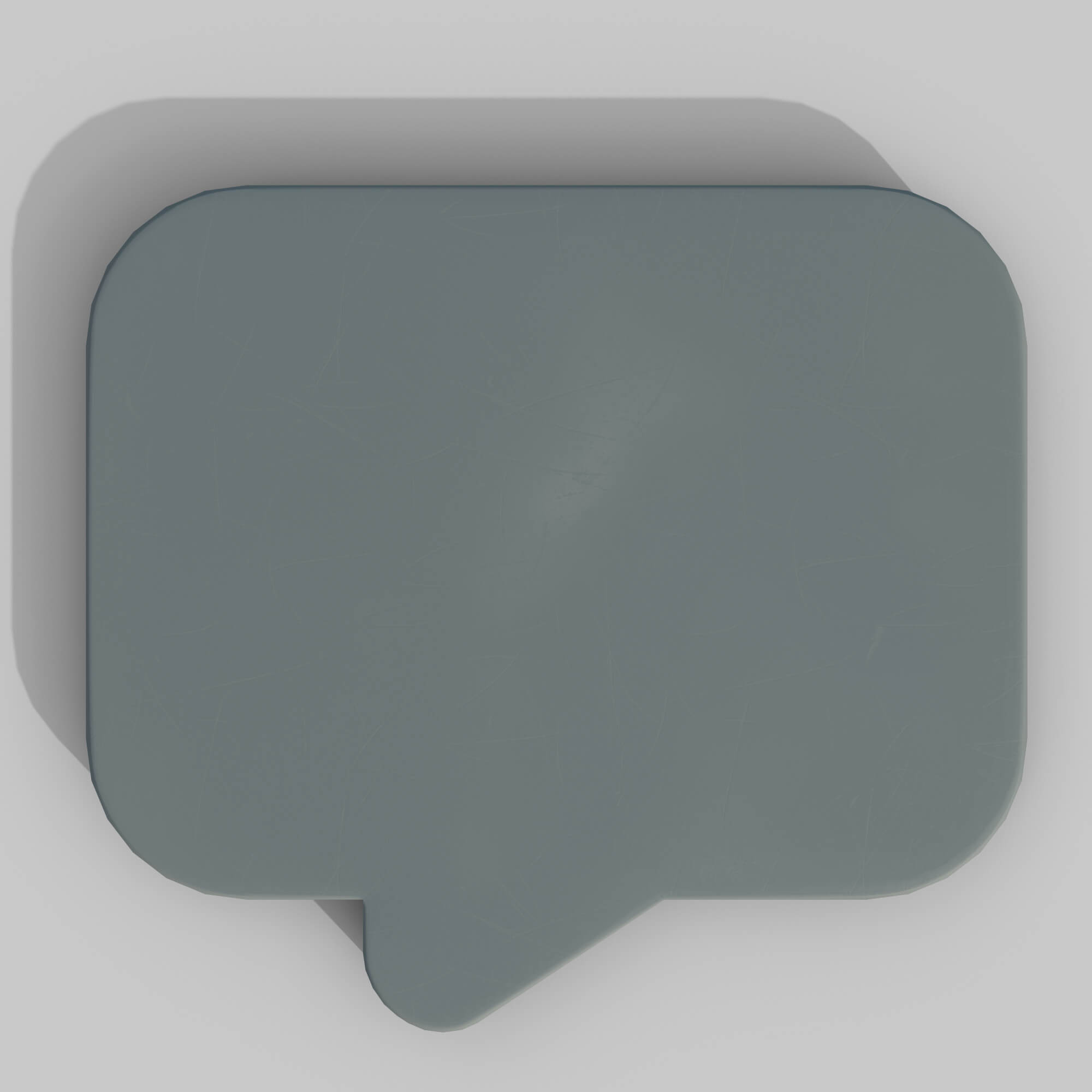 Chat Icon Gray - 3D Model by Simple3D