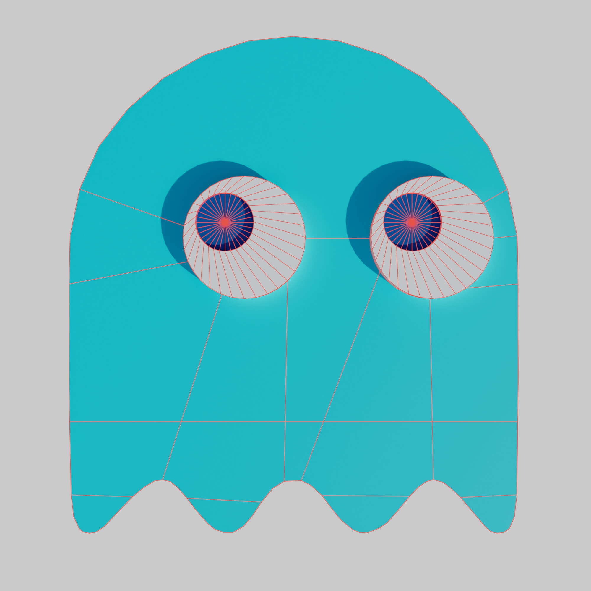 Inky Ghost - Free 3D Model by Simple3D