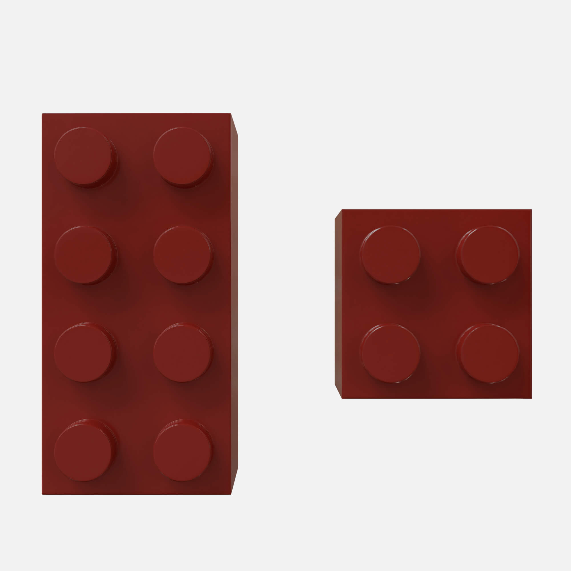 Legos Red Bricks - 3D Model by Simple3D