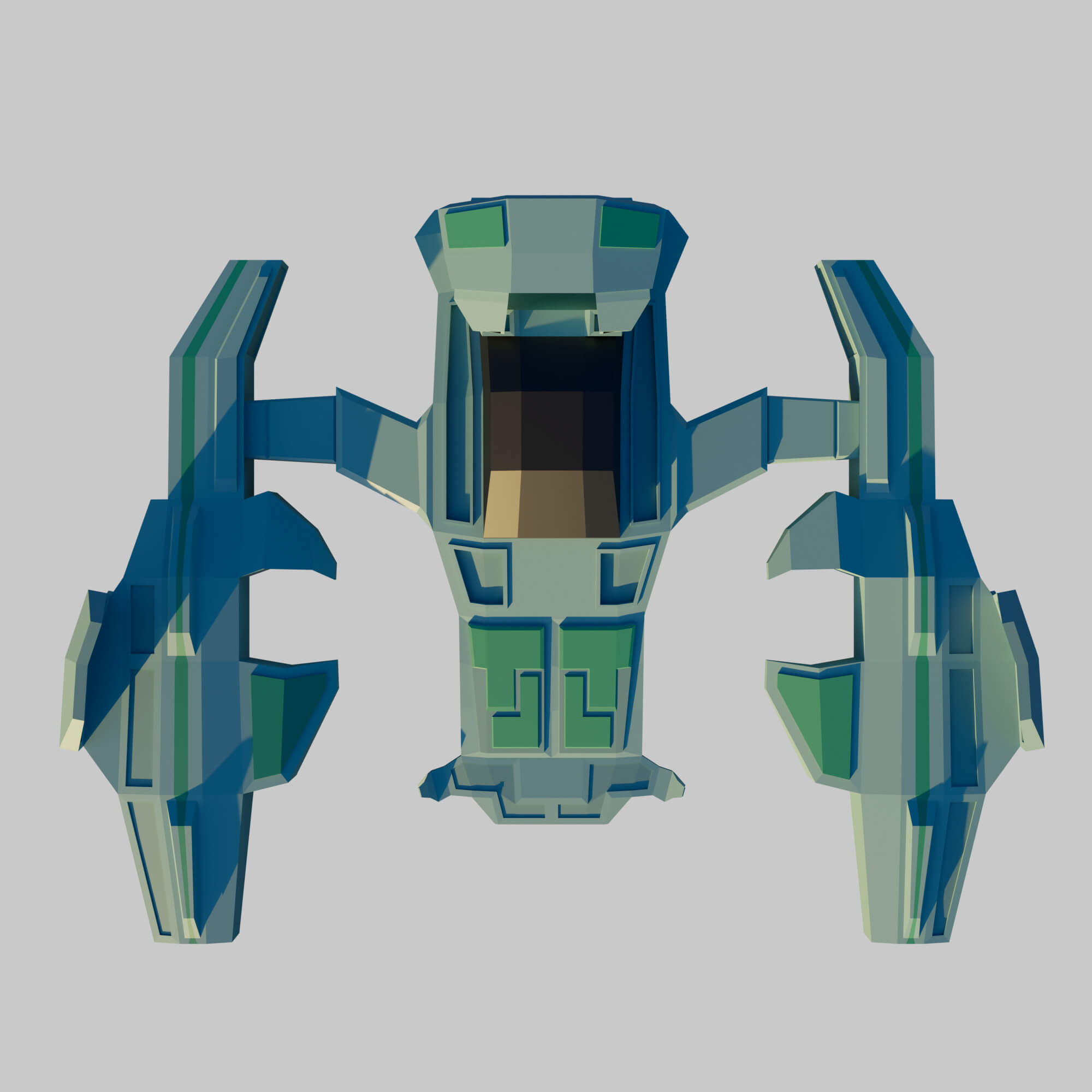 Spaceship - Free 3D Model by Simple3D