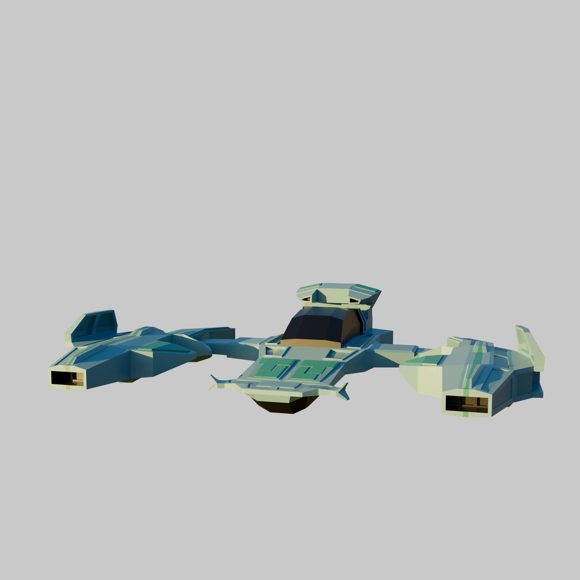 Spaceship - Free 3D Model by Simple3D
