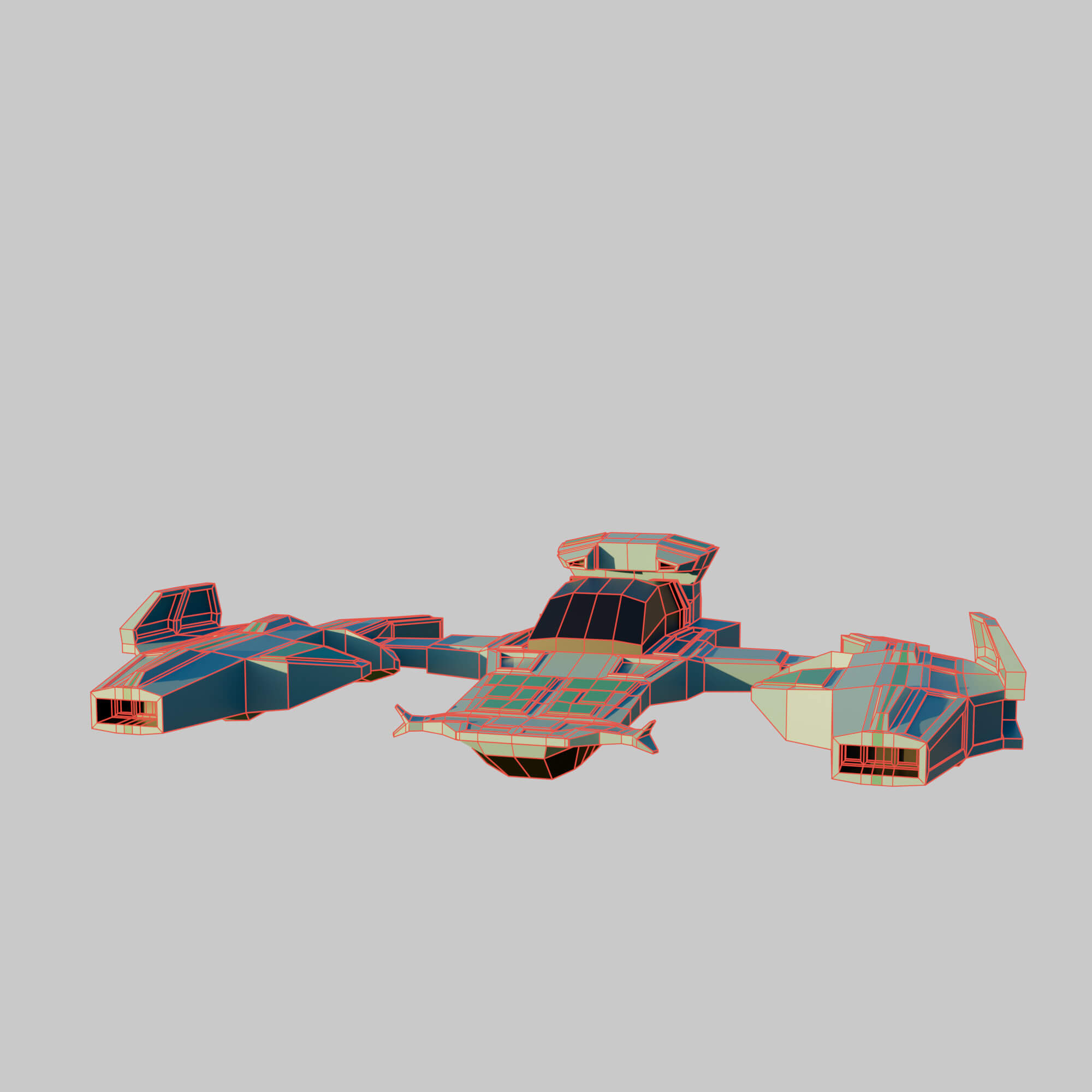 Spaceship - Free 3D Model by Simple3D
