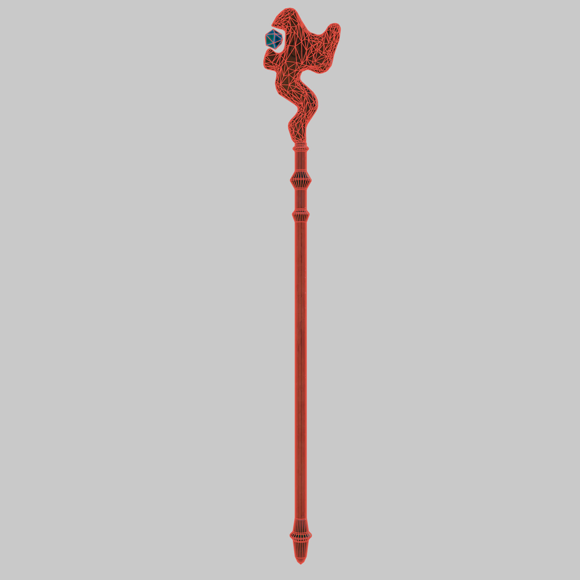 Magic Staff - 3D Model by Simple3D