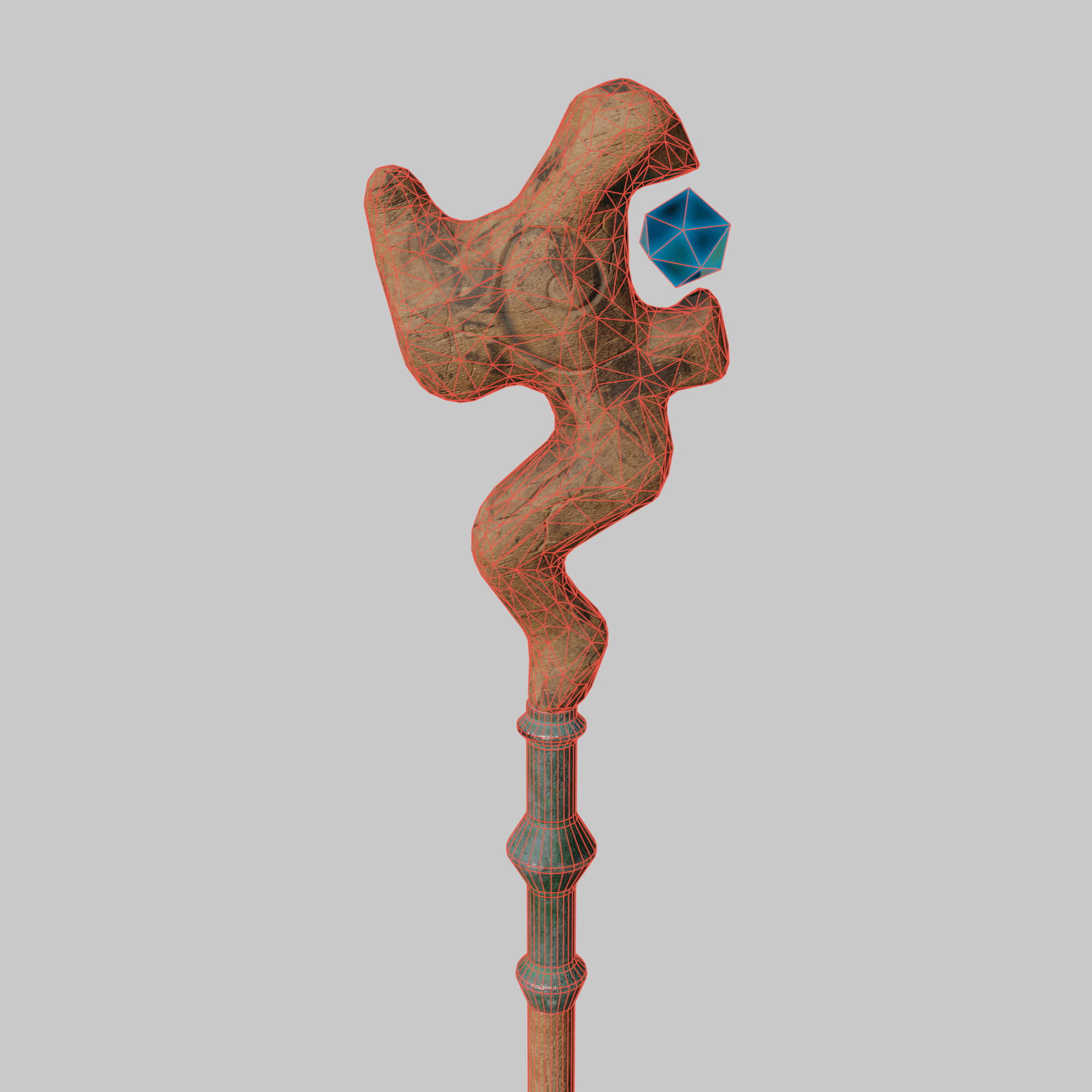 Magic Staff - 3D Model by Simple3D