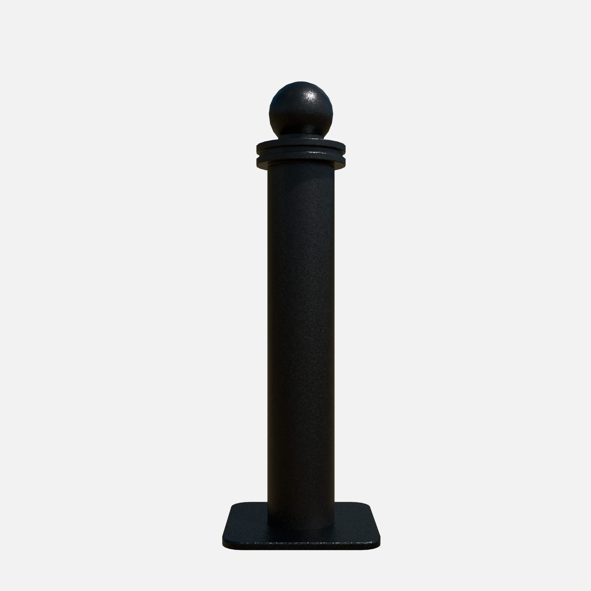 Metal Road Pole 100 Cm - 3D Model by Simple3D