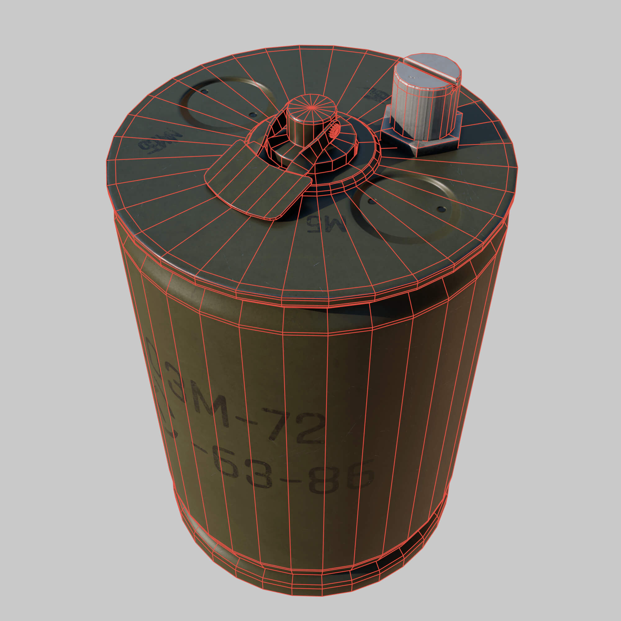 Mine OZM-72 3D Model by Simple3D