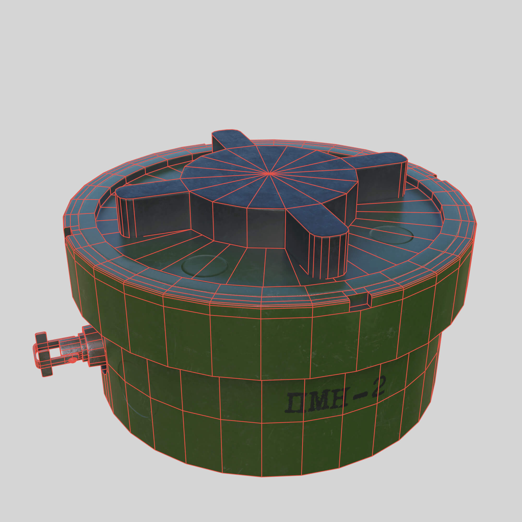 Mine PMN-2 3D Model by Simple3D
