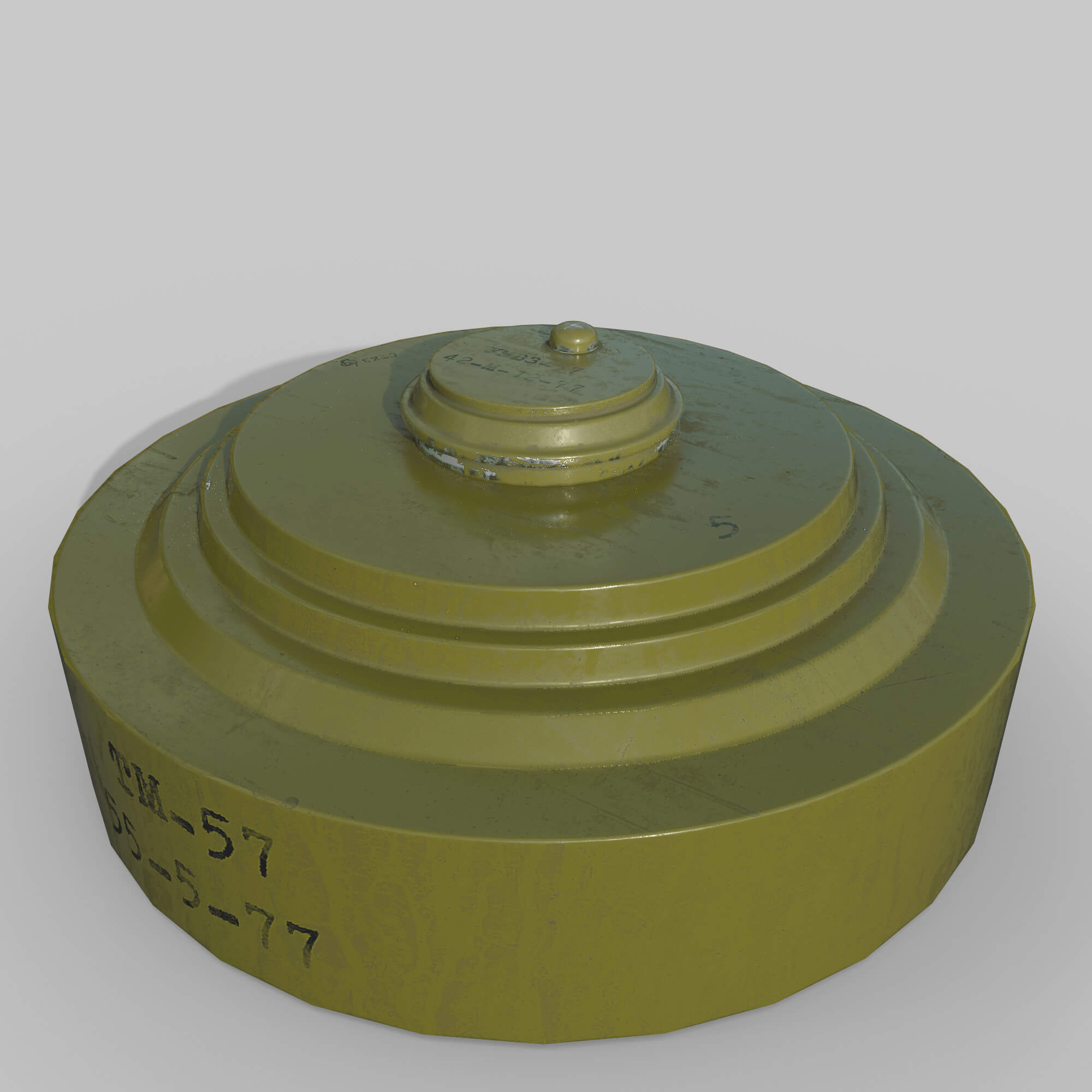 Mine TM-57 Russia 3D Model by Simple3D