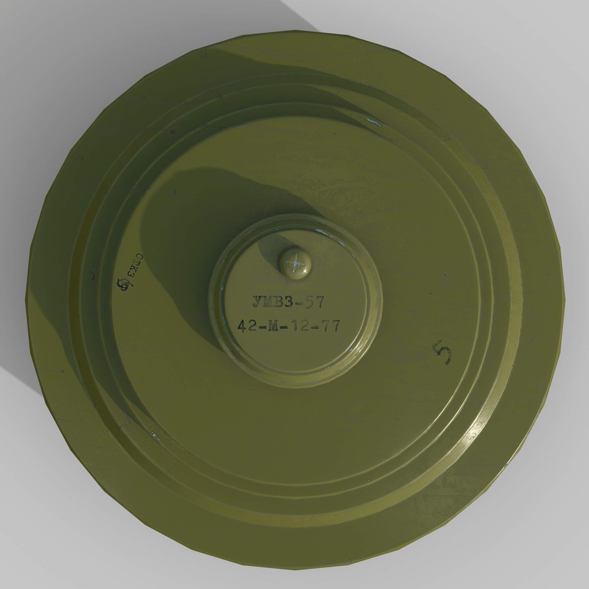 Mine TM-57 Russia 3D Model by Simple3D