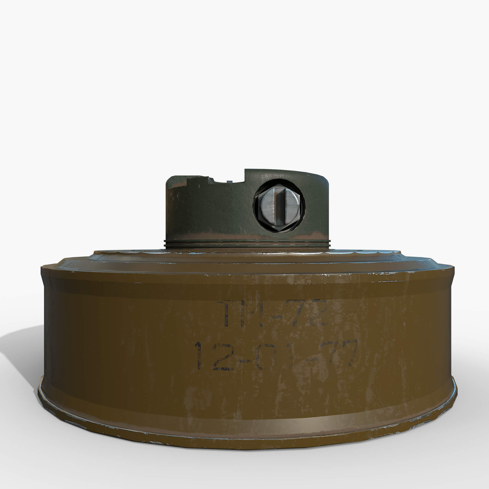 Anti-tank mine TM-72 3D Model by Simple3D