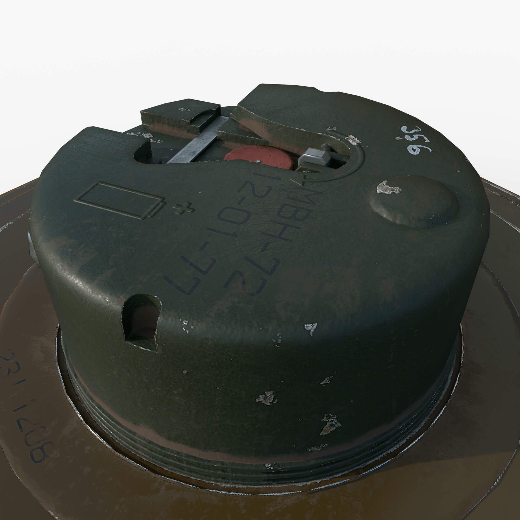 Anti-tank mine TM-72 3D Model by Simple3D