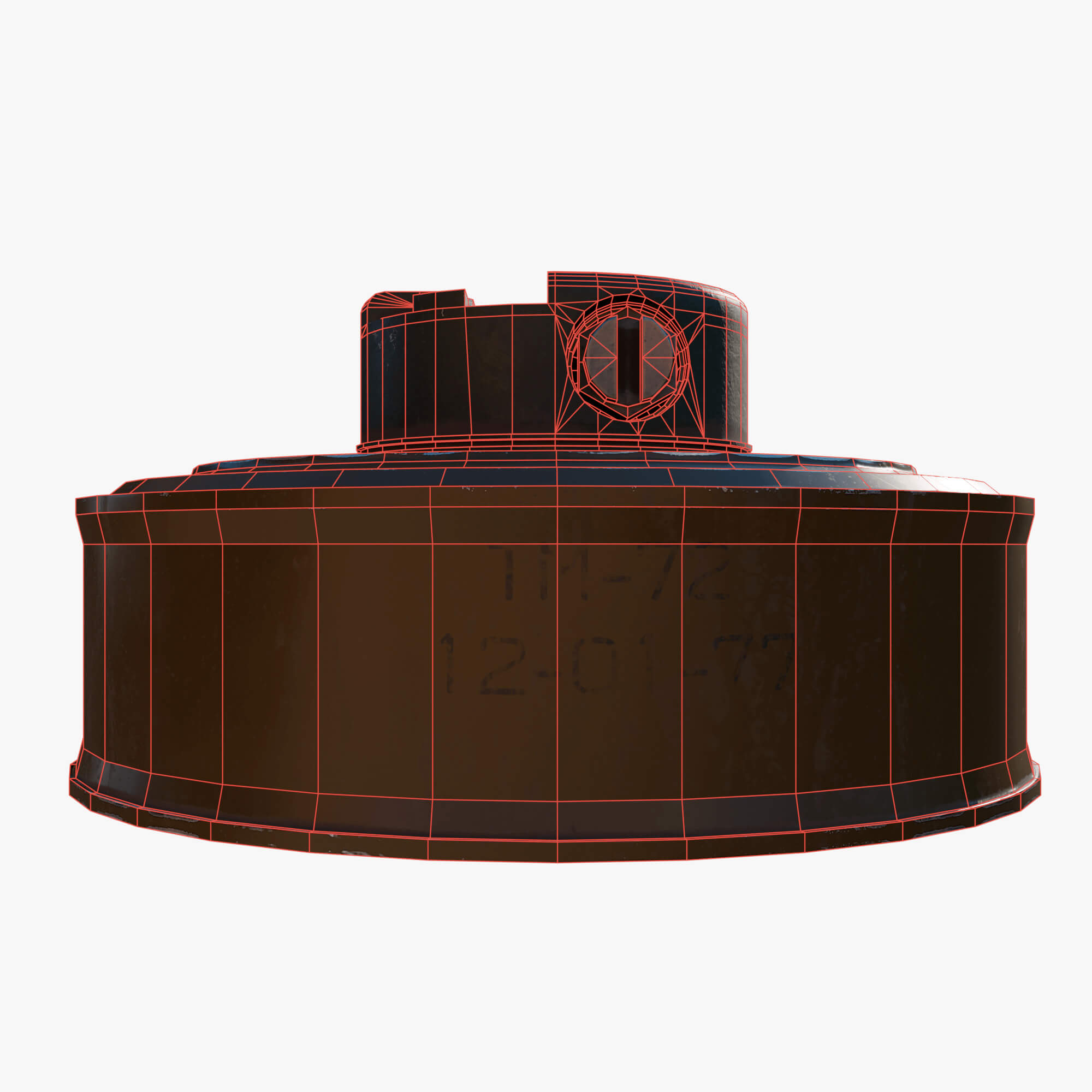 Anti-tank mine TM-72 3D Model by Simple3D