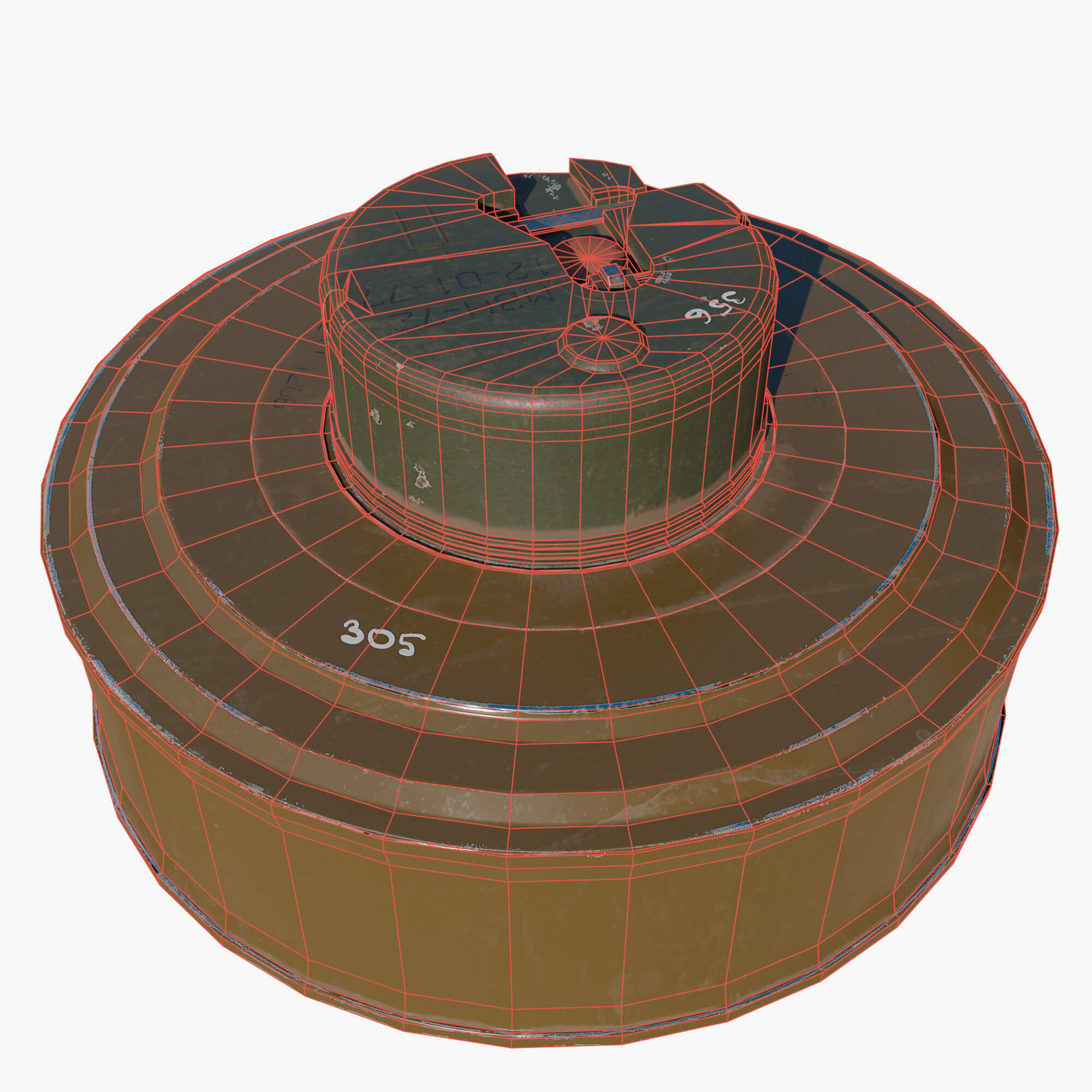Anti-tank mine TM-72 3D Model by Simple3D