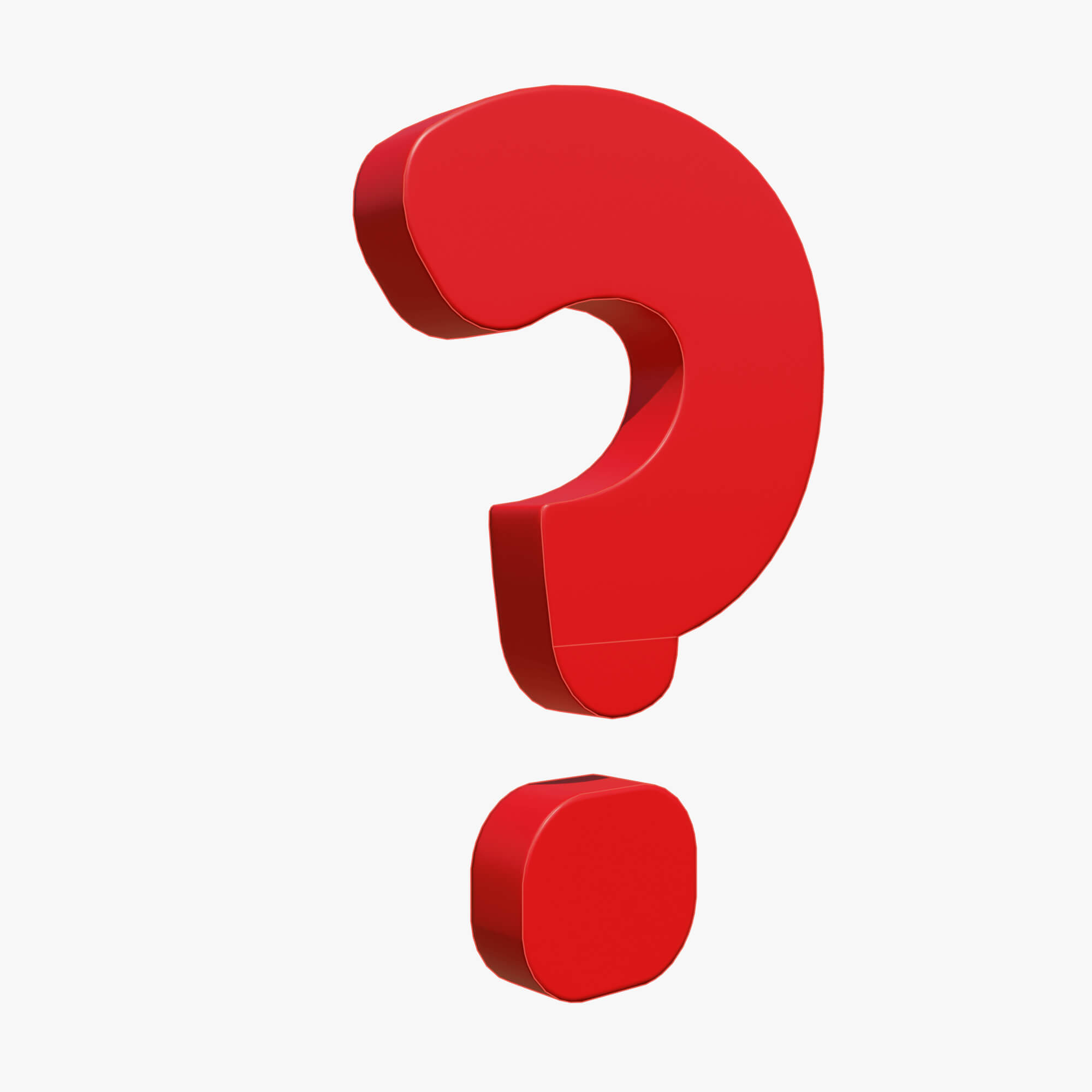 Question Symbol Red - 3D Model by Simple3D