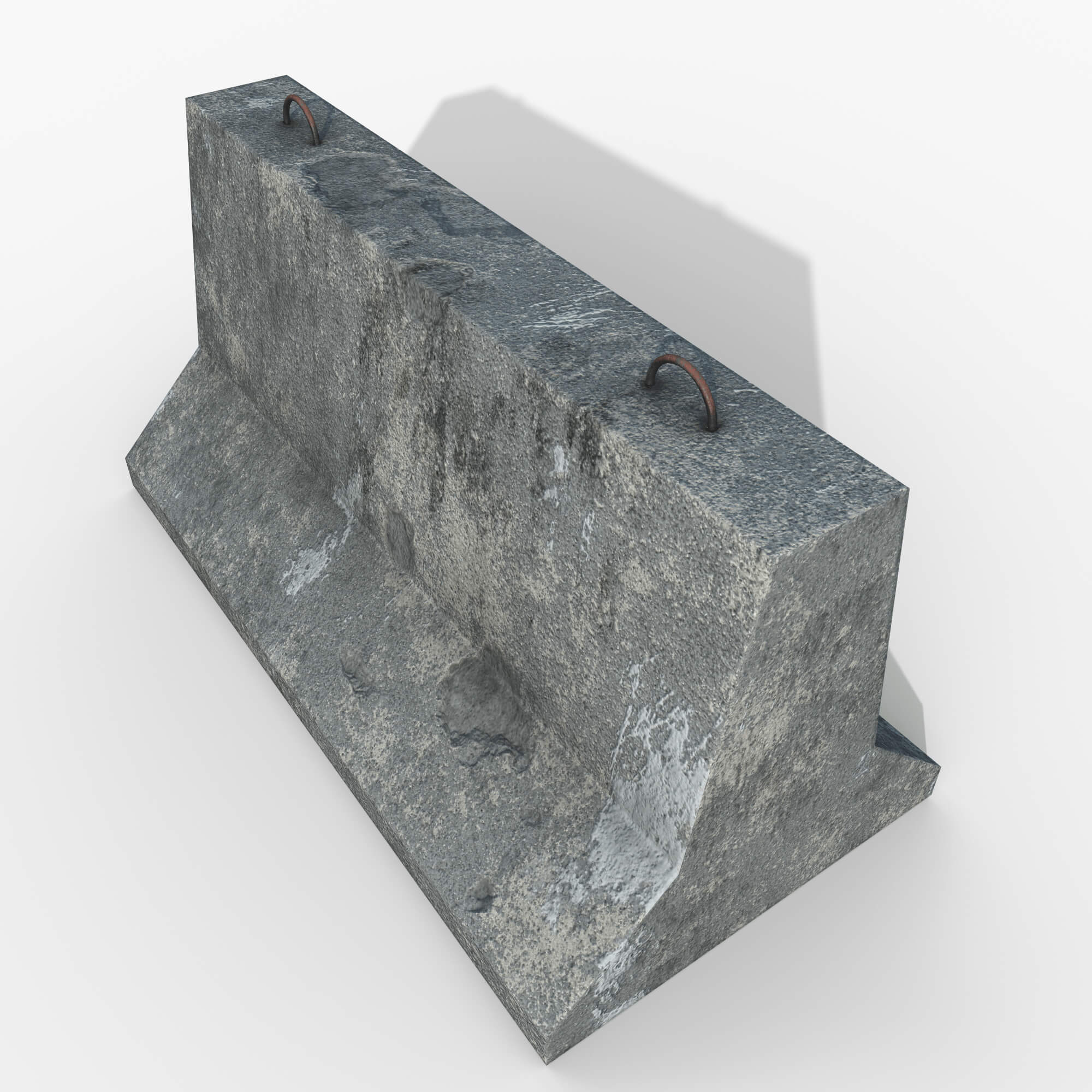 Road Block 2M X 1M - 3D Model by Simple3D