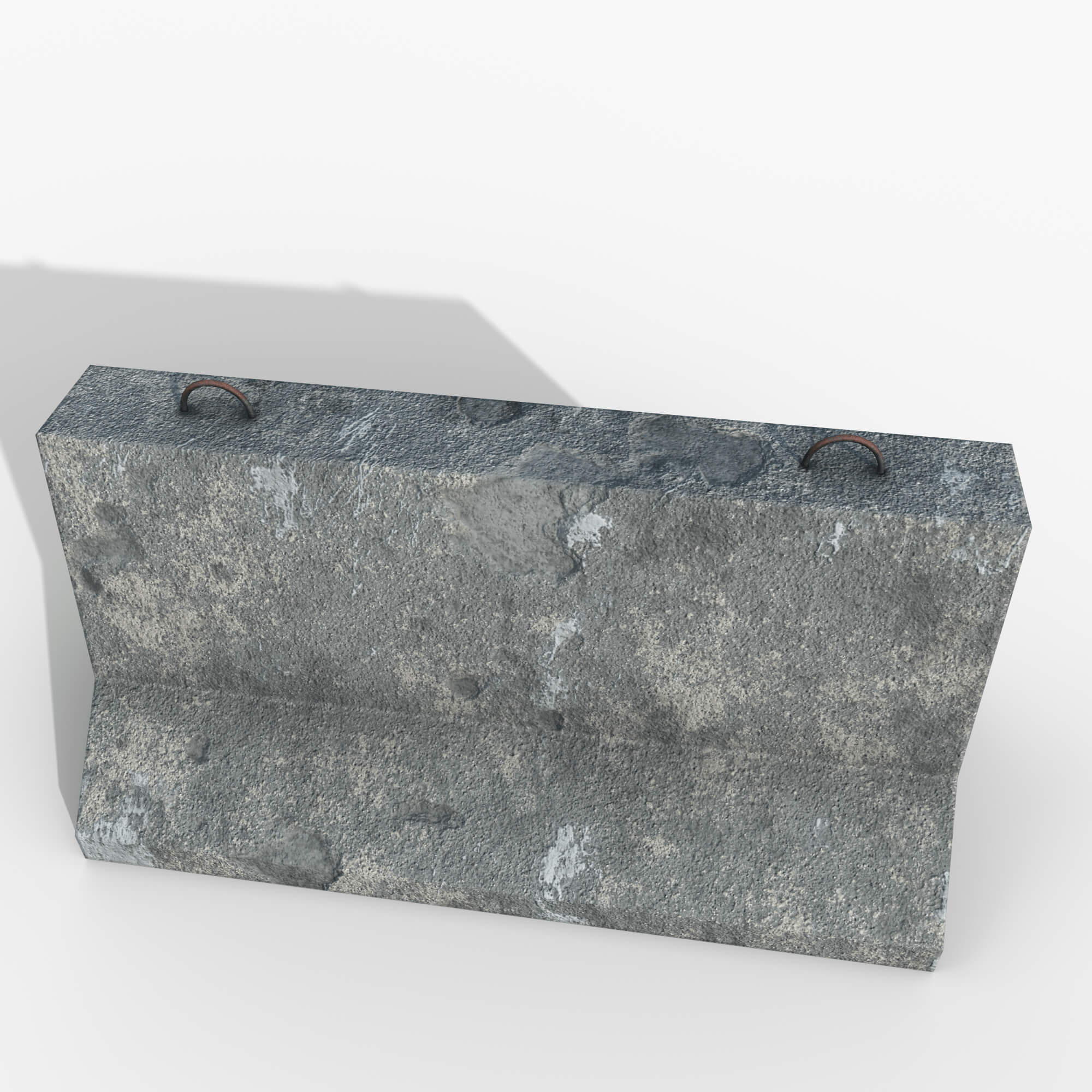 Road Block 2M X 1M - 3D Model by Simple3D