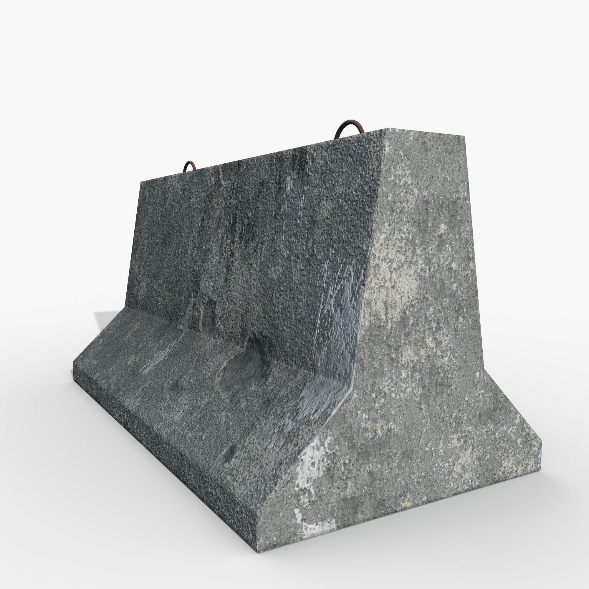 Road Block 2M X 1M - 3D Model by Simple3D