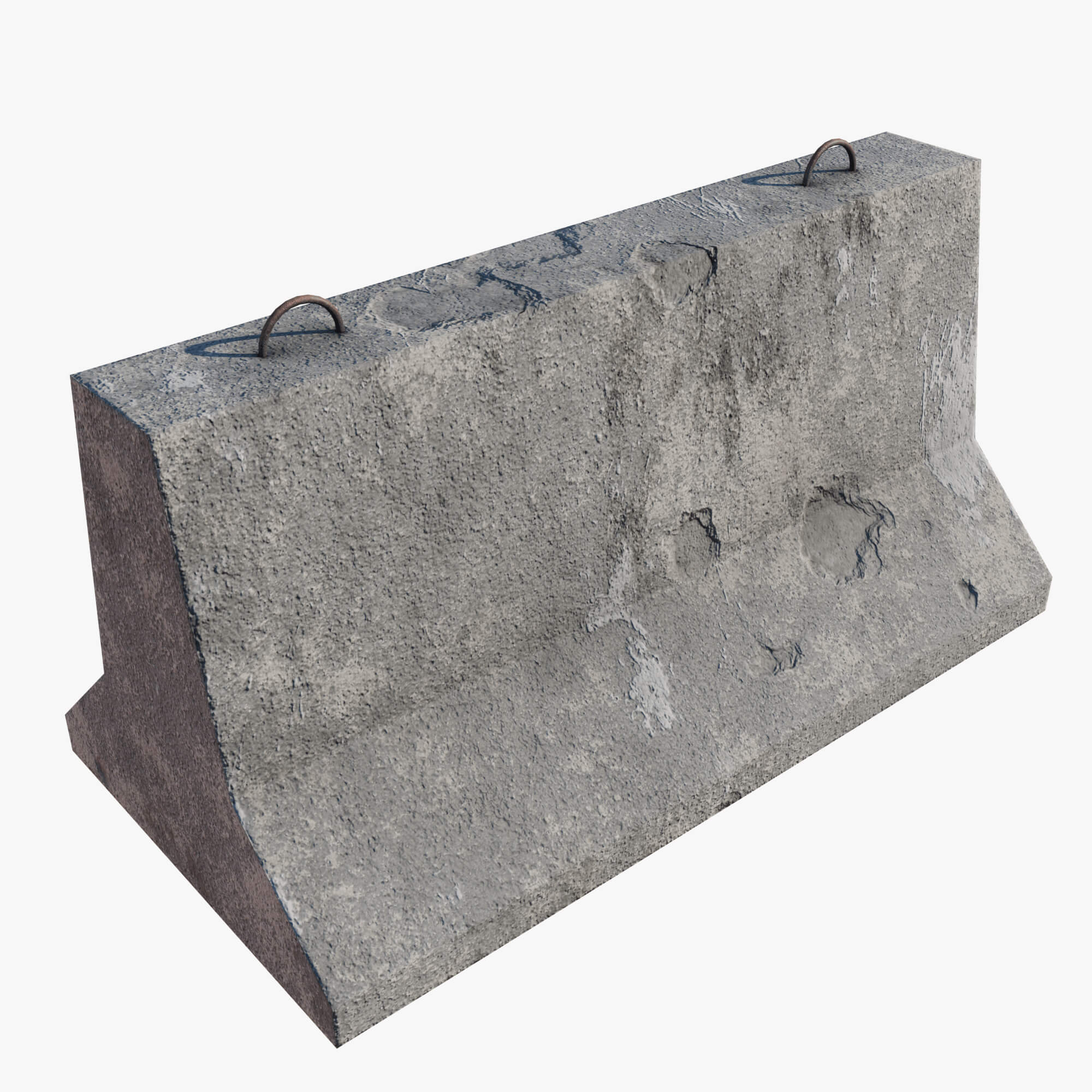Road Block 2M X 1M - 3D Model by Simple3D