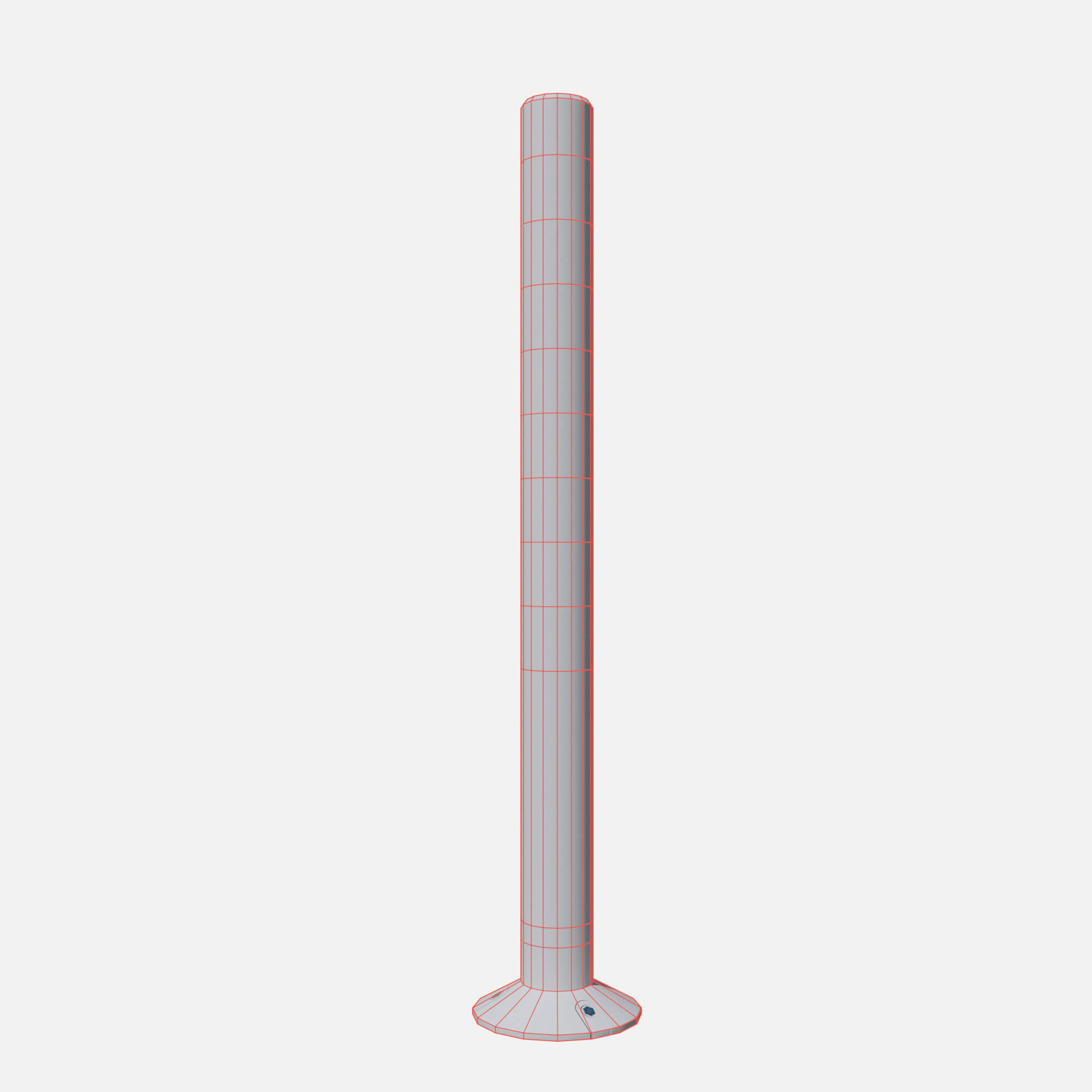 Road Pole 100 Cm - 3D Model by Simple3D