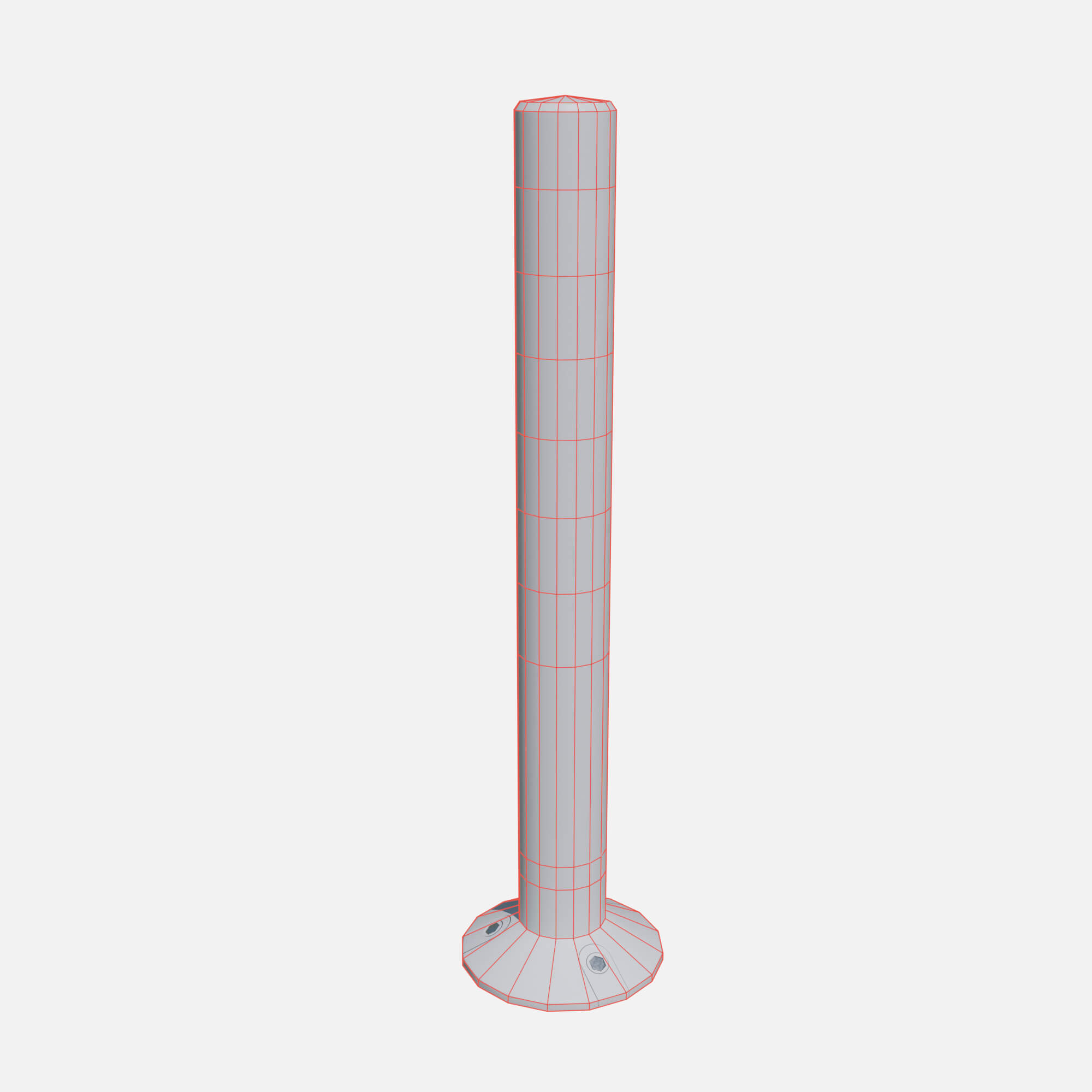 Road Pole 75 Cm - 3D Model by Simple3D