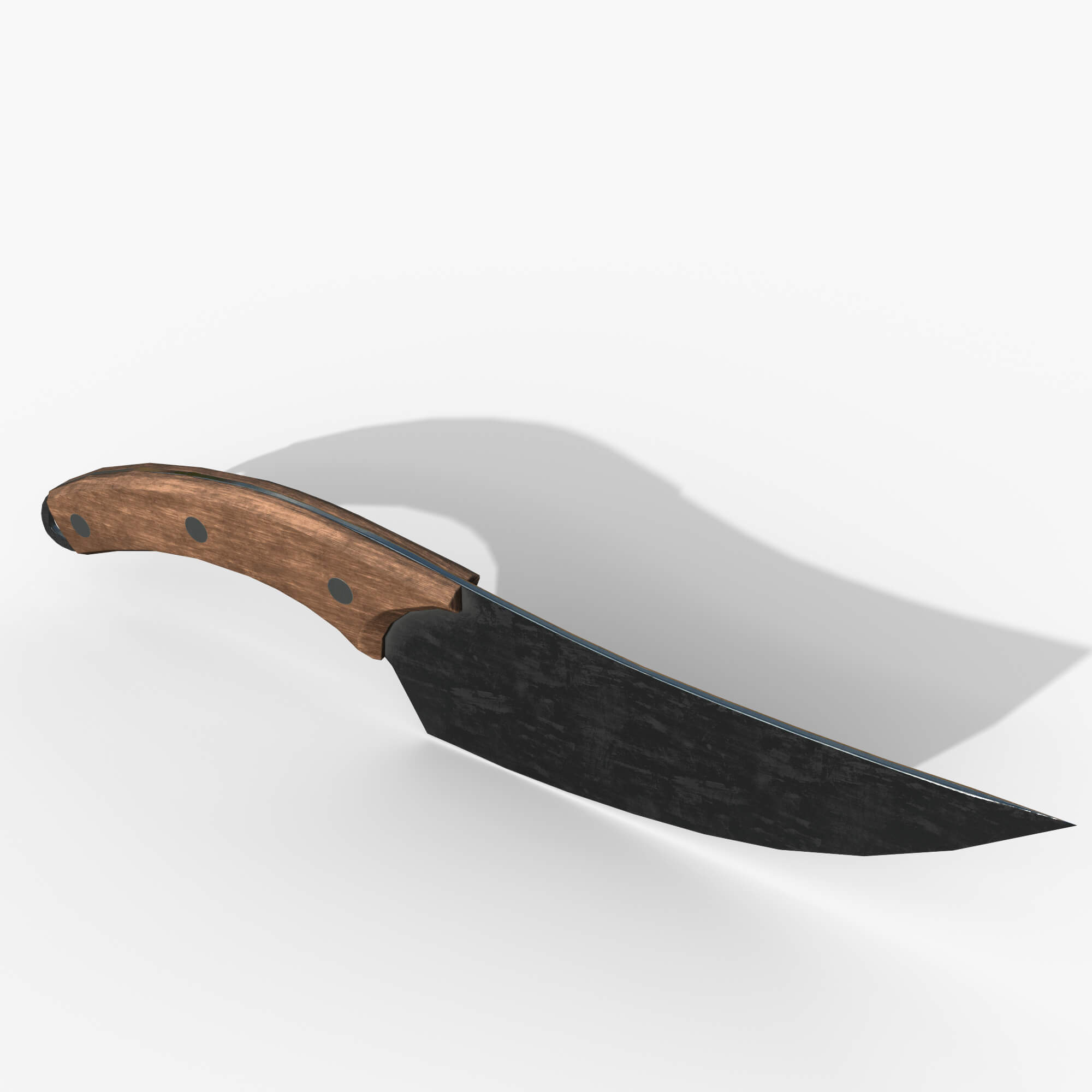 Short Knife "Fang" - 3D Model by Simple3D