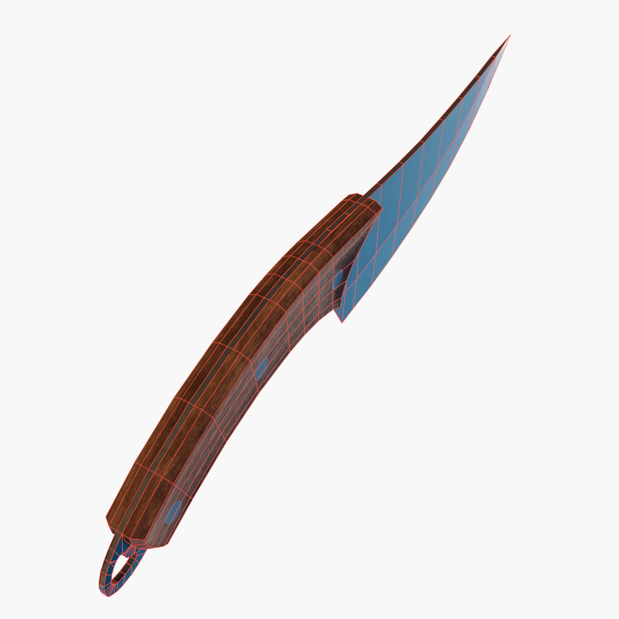 Short Knife "Fang" - 3D Model by Simple3D
