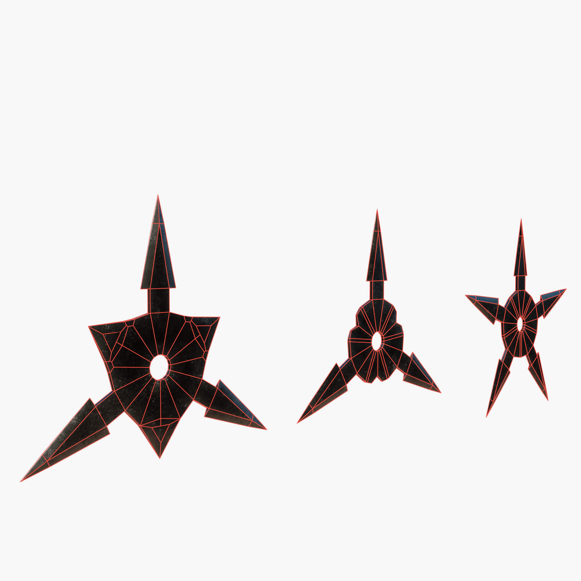 Shuriken Collection - 3D Model by Simple3D