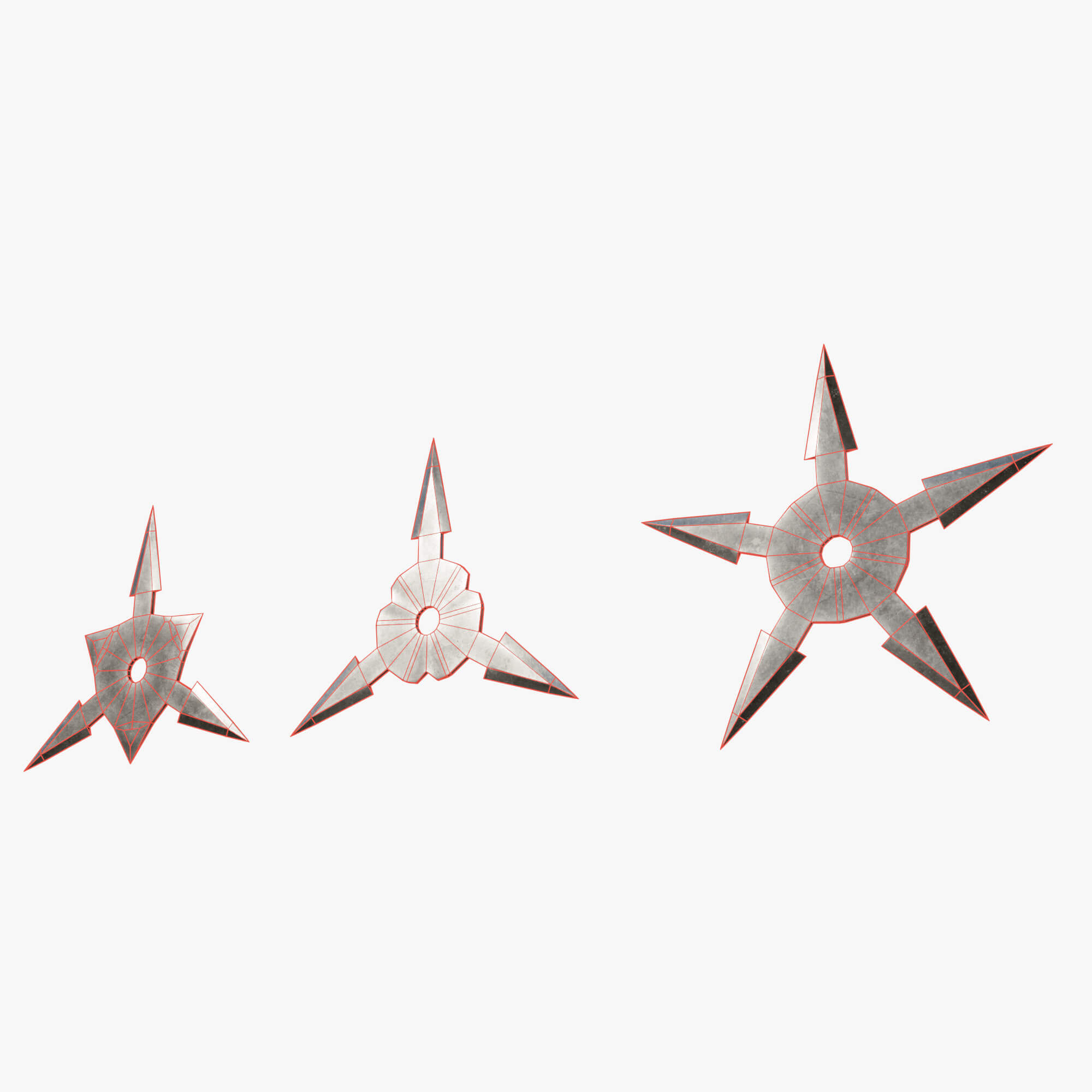 Shuriken Collection - 3D Model by Simple3D