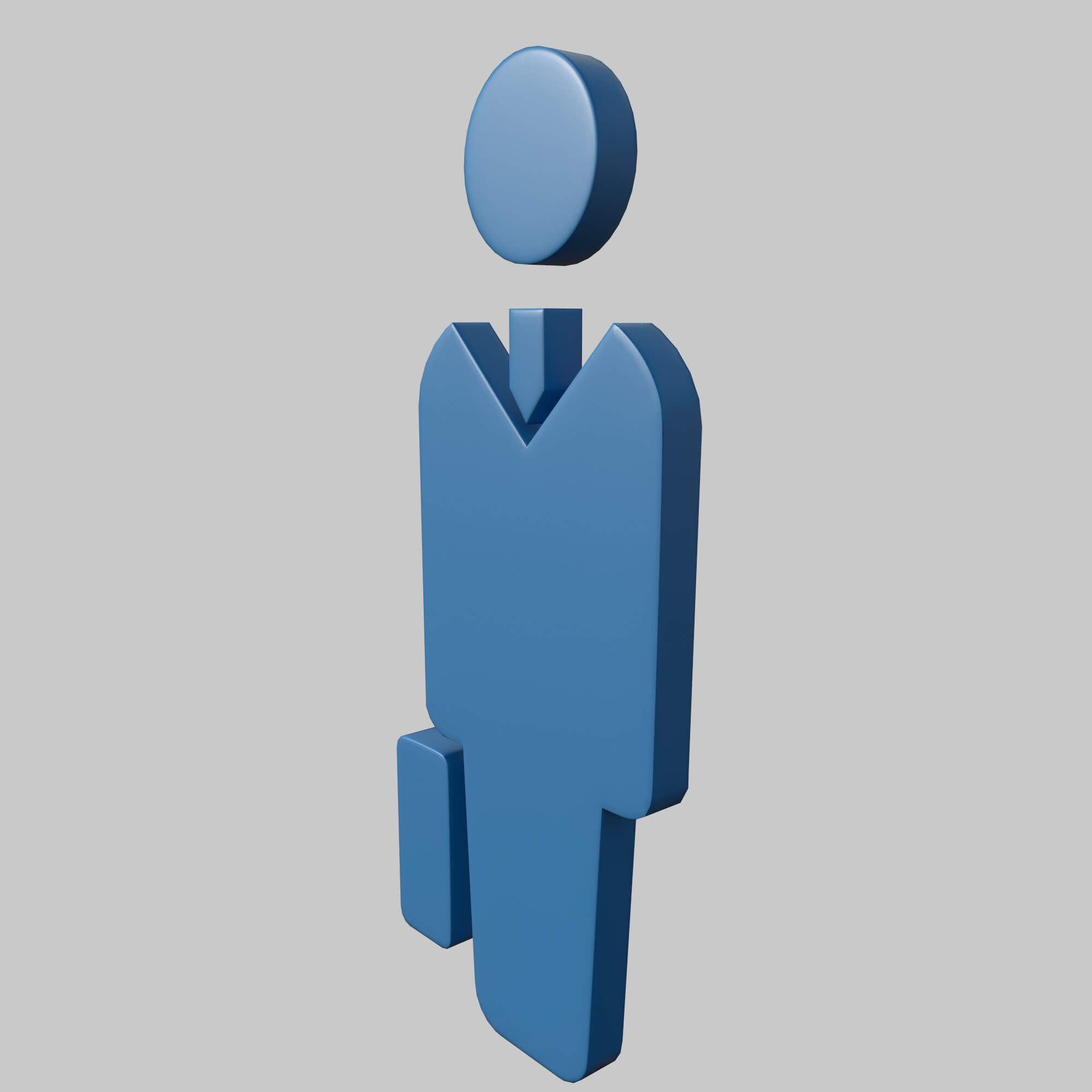Sign Officeman - Free 3D Model by Simple3D