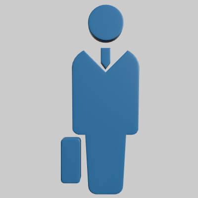 Sign Officeman - Free 3D Model by Simple3D