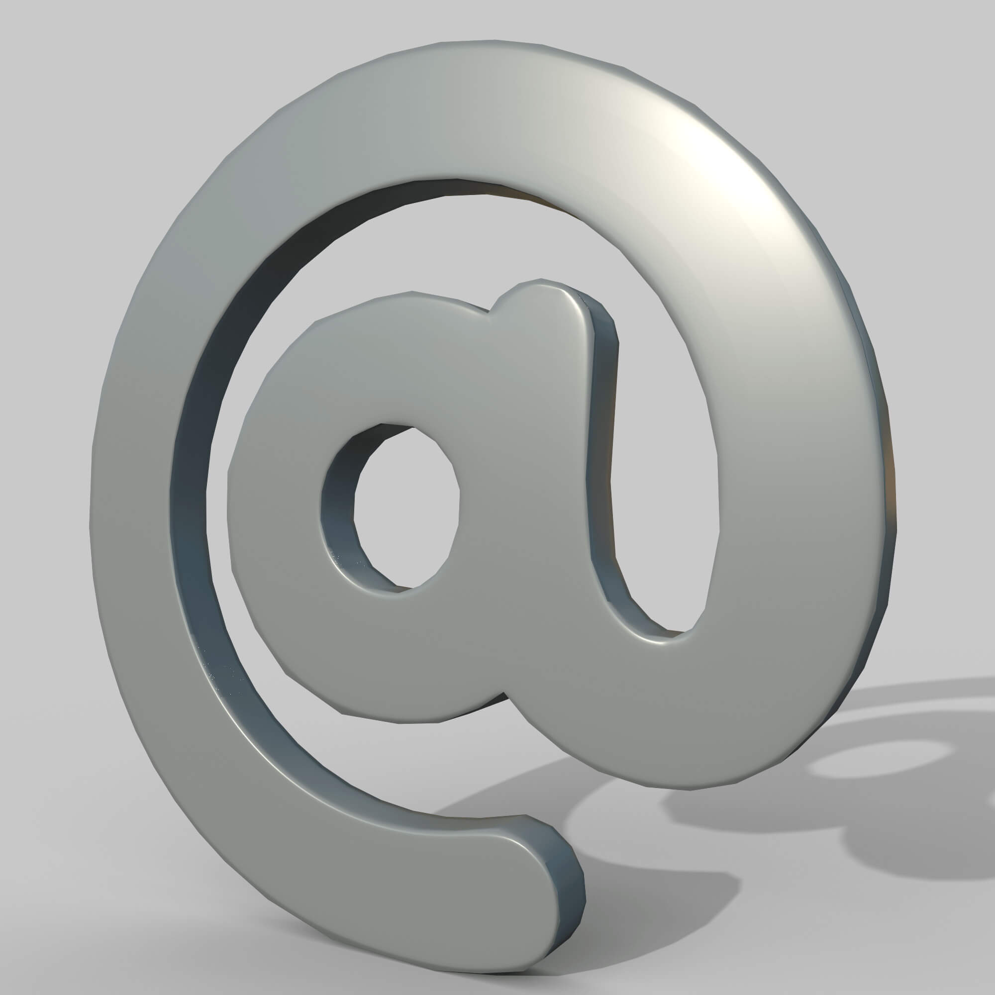 Internet sign @ - Free 3D Model by Simple3D