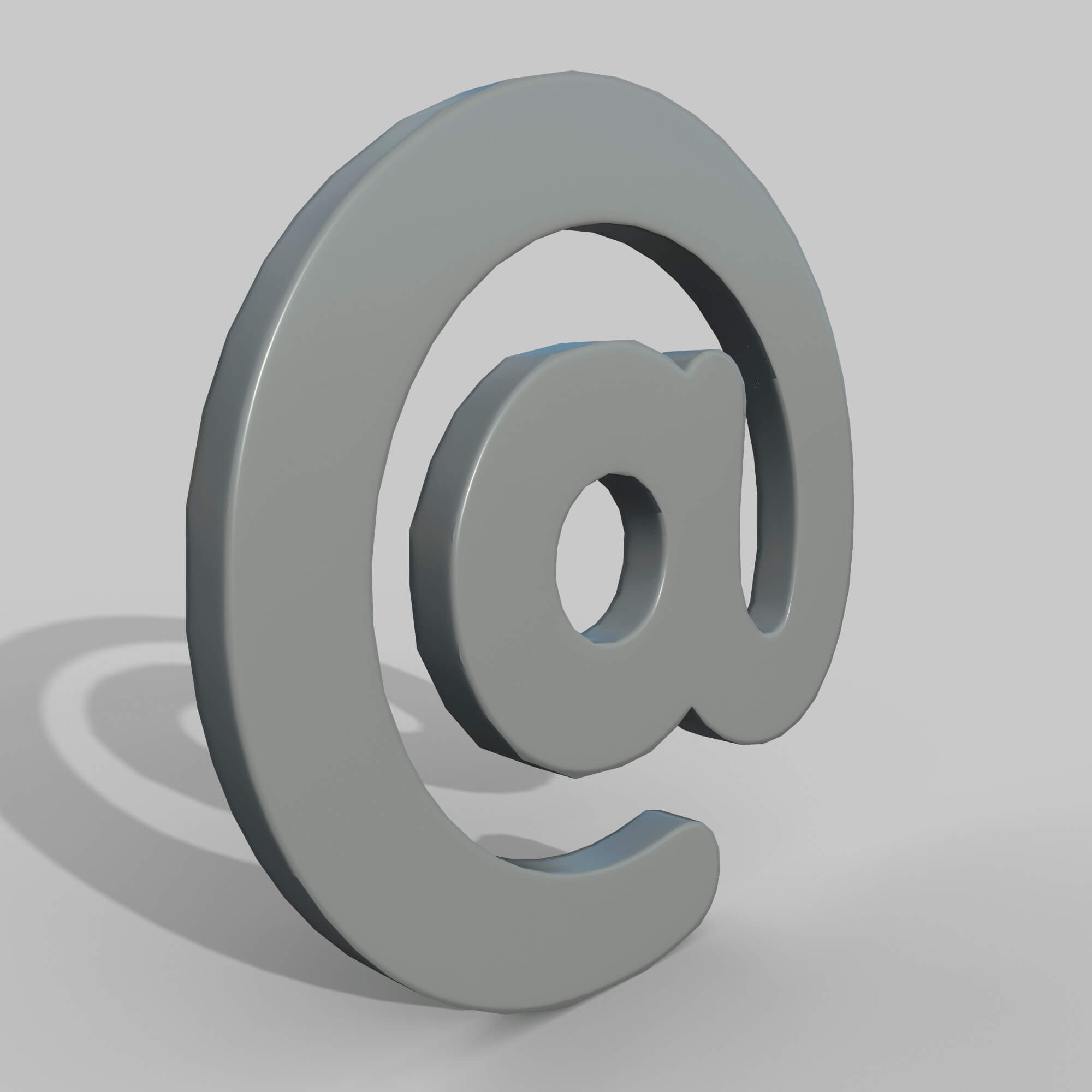 Internet sign @ - Free 3D Model by Simple3D