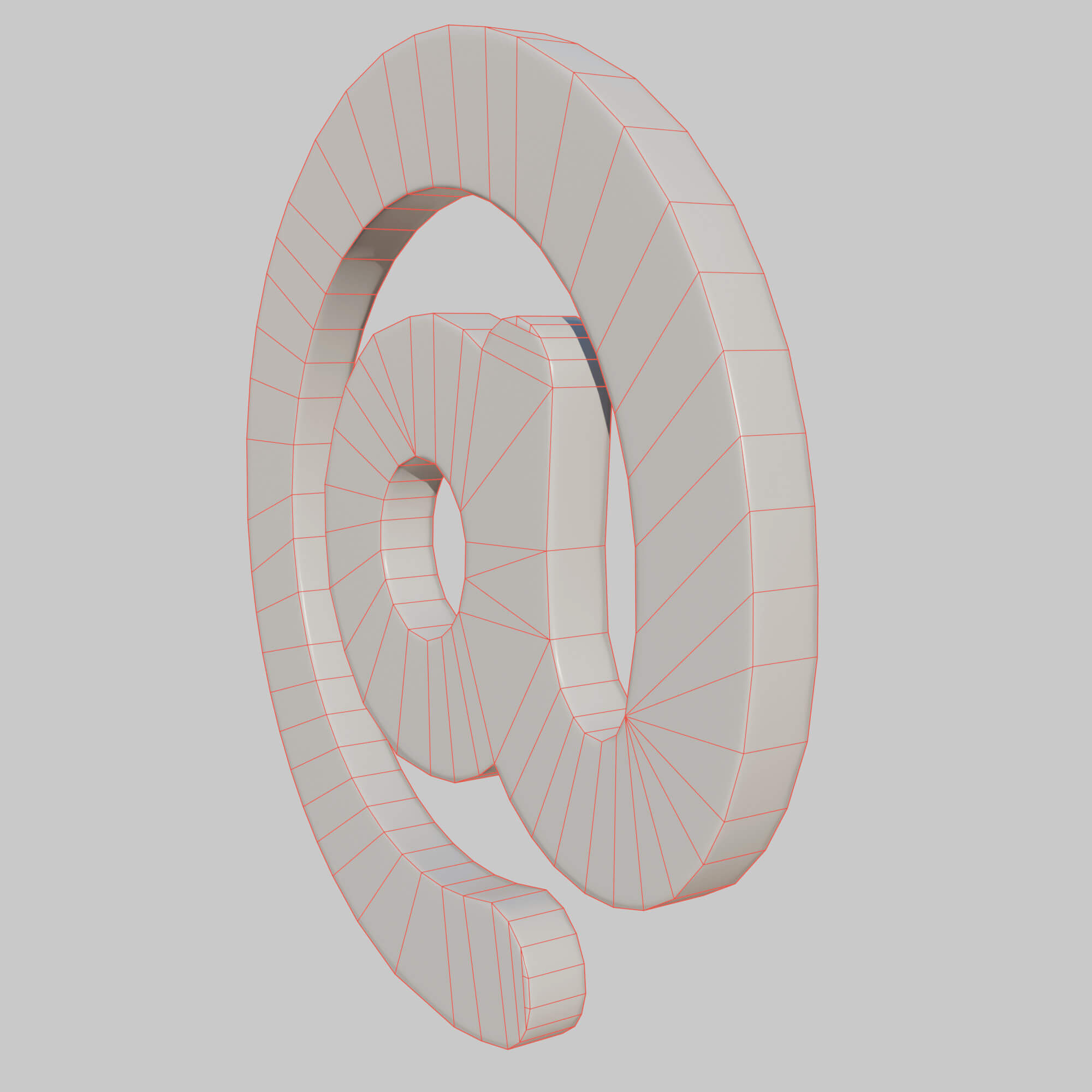 Internet sign @ - Free 3D Model by Simple3D