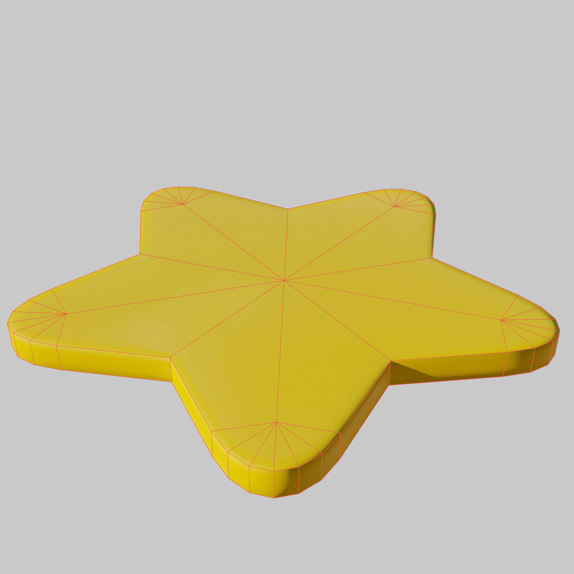 Simple Star Rounded Corners - Free 3D Model by Simple3D