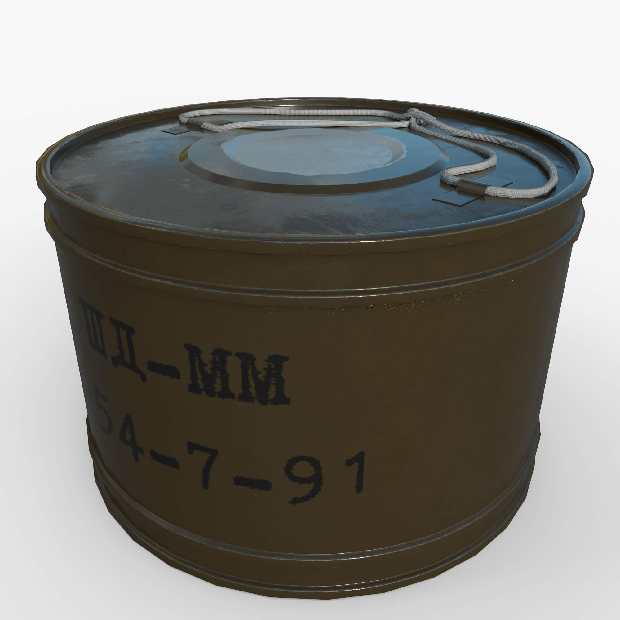 Smoke Bomb DM-11 3D Model by Simple3D